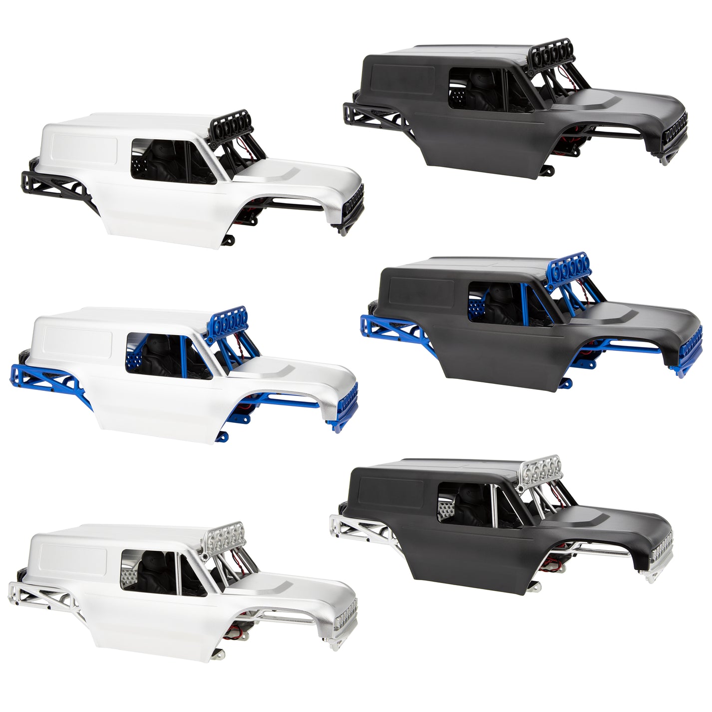 MEUS Racing MB18 Pro Aluminum Body Shell & Frame Kit for TRX4M Defende