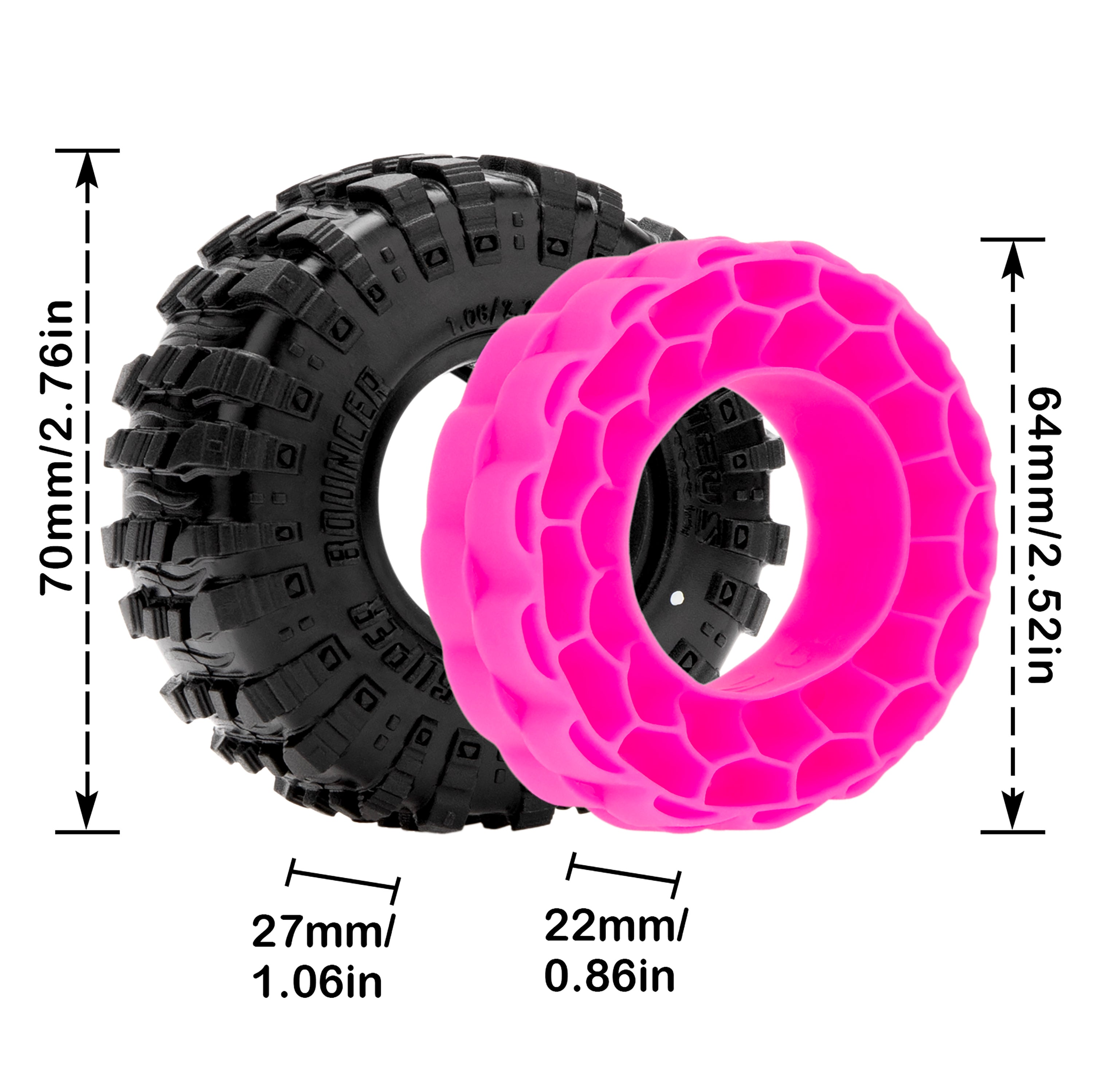【US Warehouse】MEUS Racing MS6 Super Bouncer Tires & Super Soft Silicon