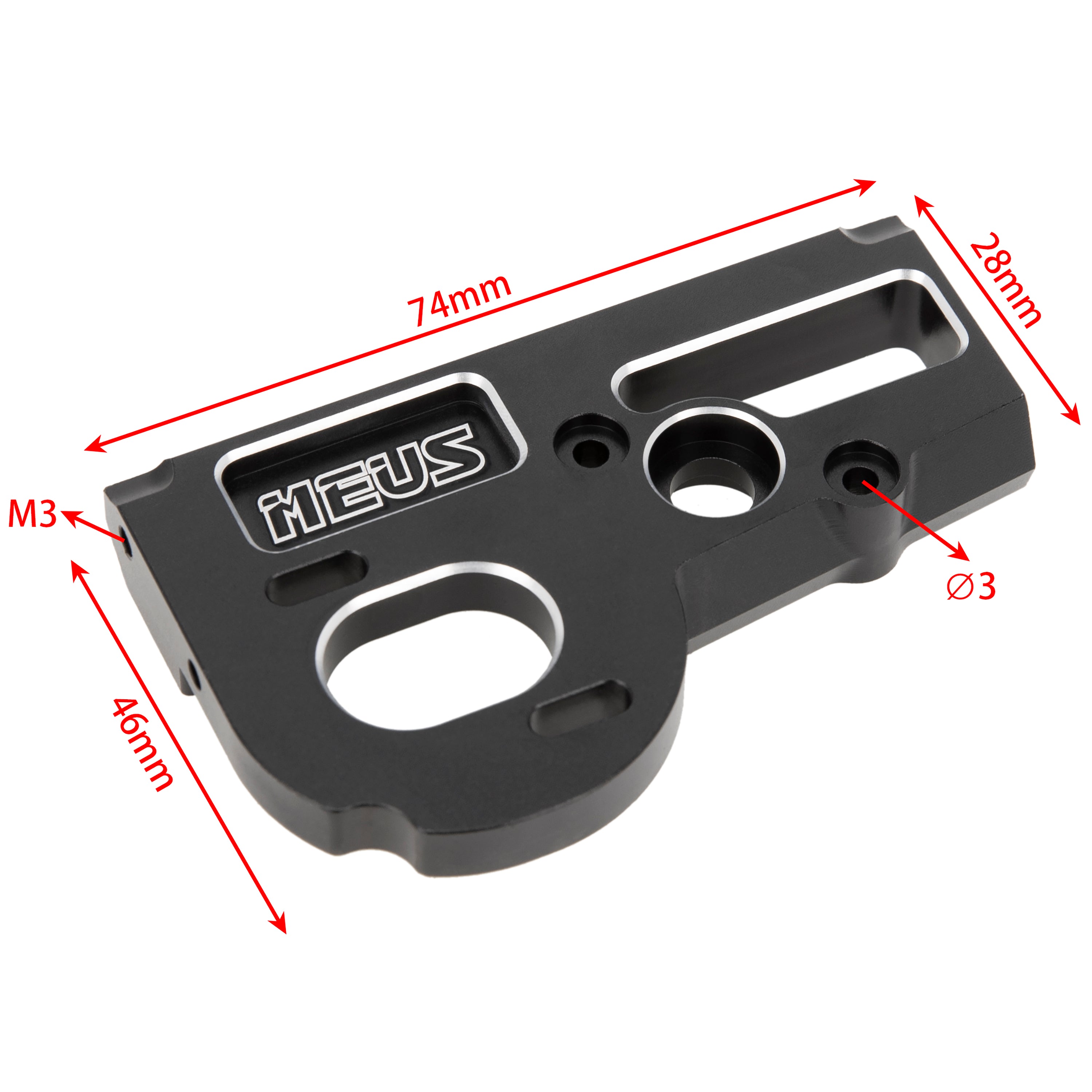 MEUS Racing Aluminum Motor Mount For Axial 1/10 SCX10 PRO Upgrades Cra