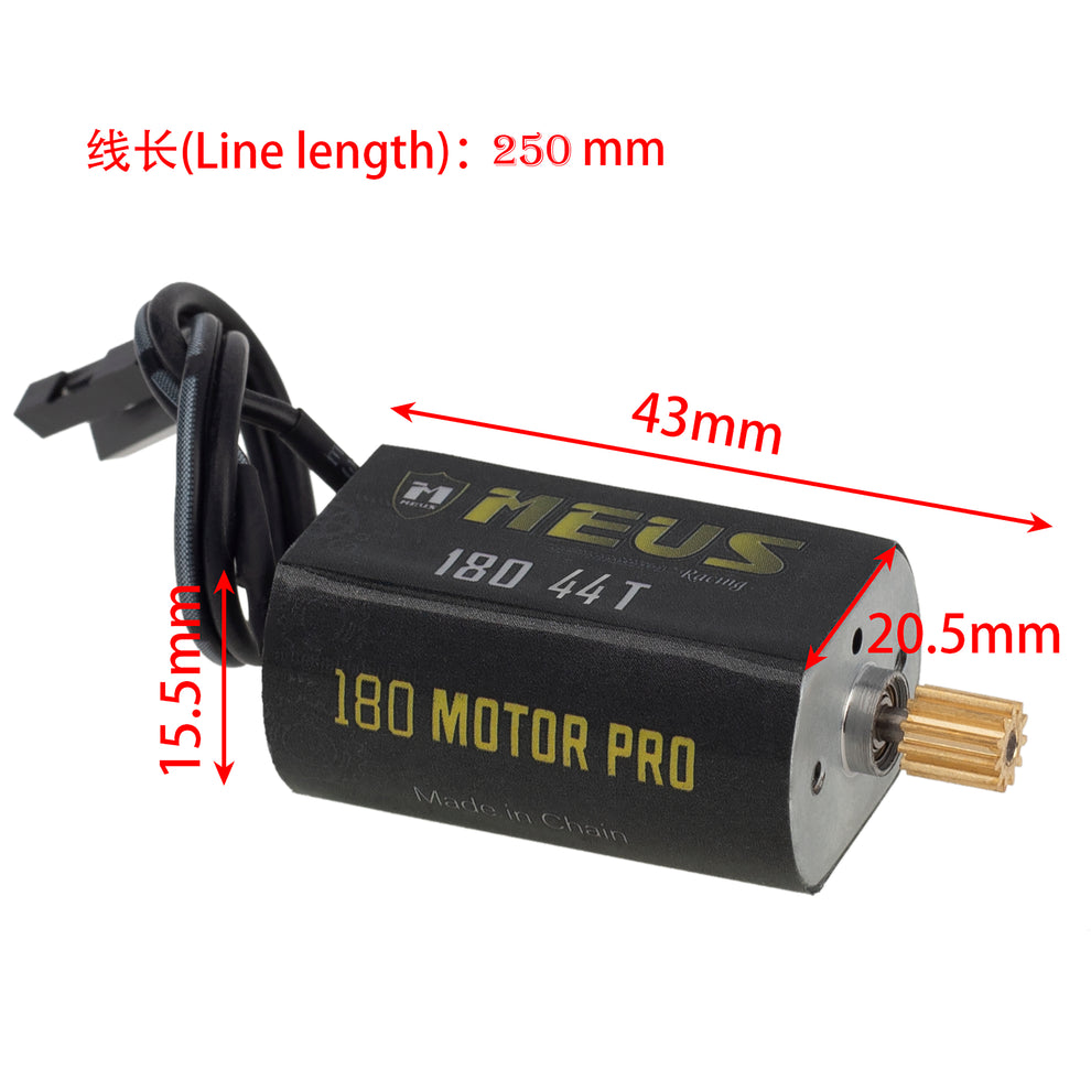 MEUS Racing 180 Brushed Motor Double Ball Bearing Motor with Brass 11T