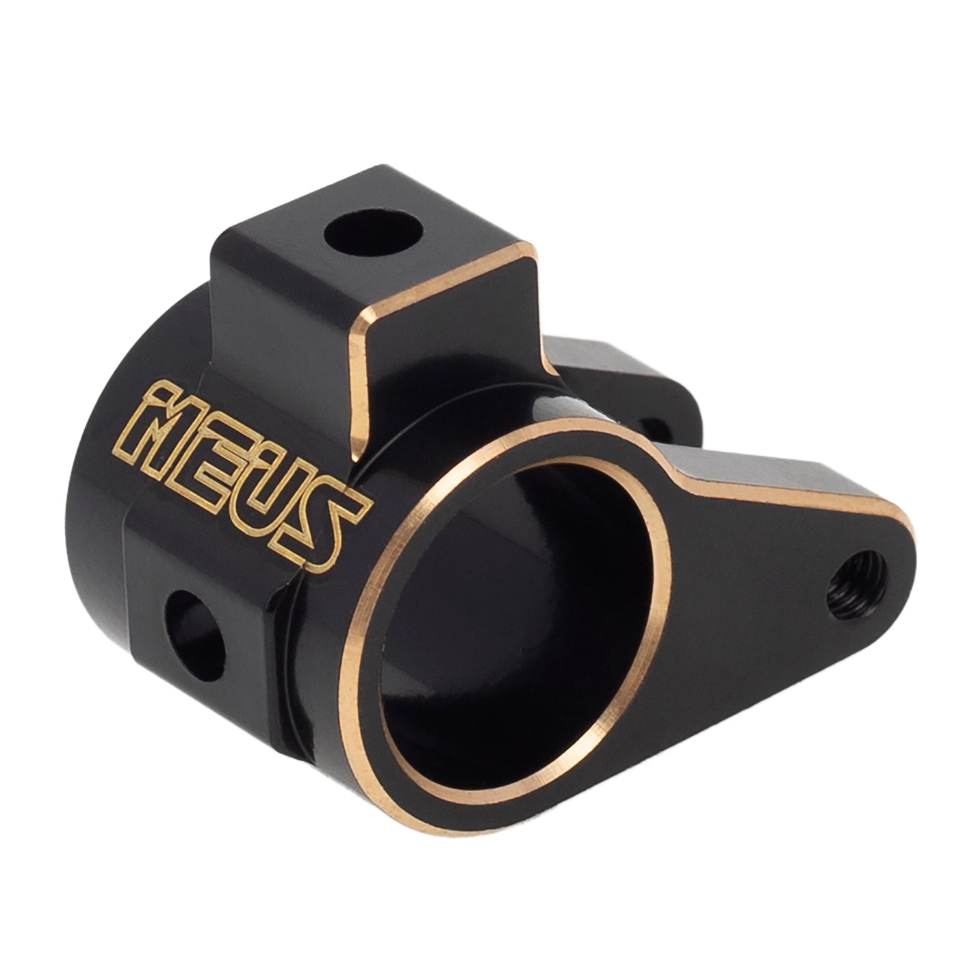 MEUS Racing SCX10 Pro Black Brass Front and Rear Axle Link Mount Set F