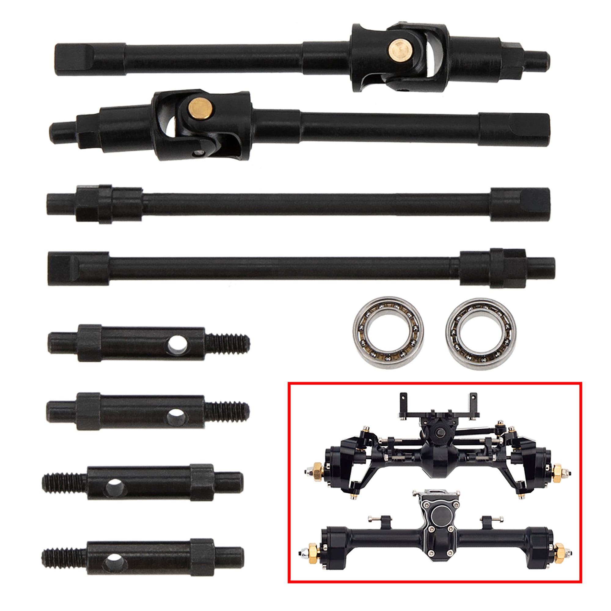 MEUS Racing Universal Joint Axle Shaft Cross Knot CVD Drive Kit for SC