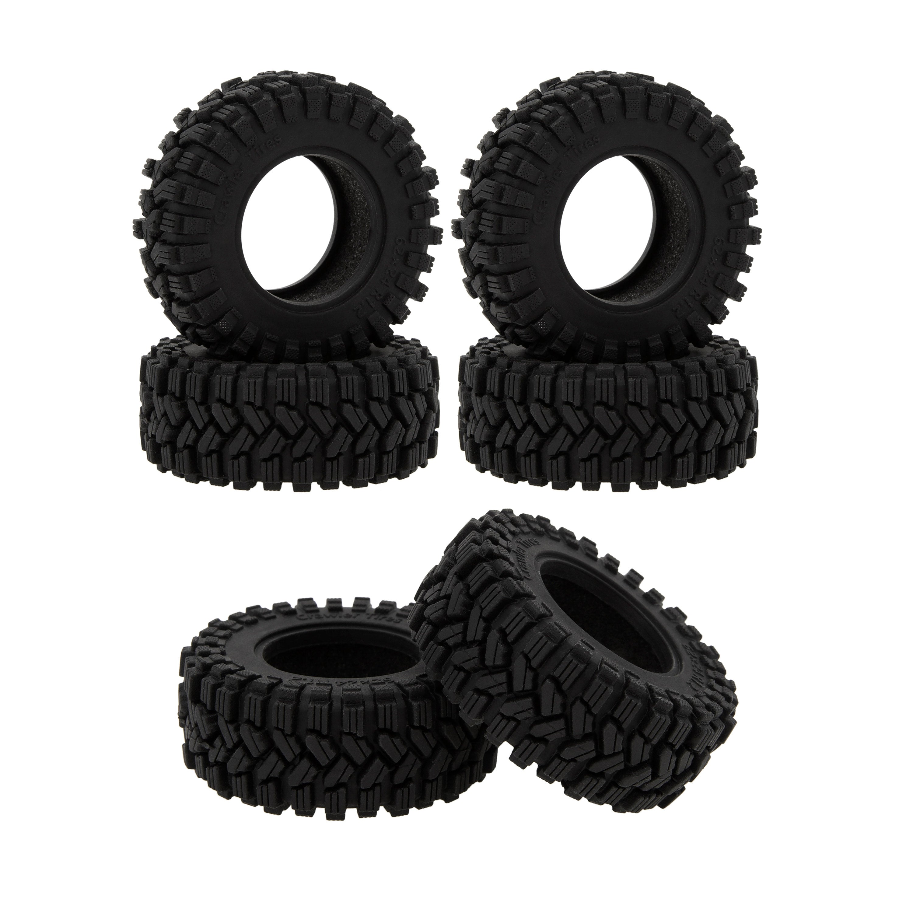 MEUS Racing 1.2-inch Beadlock Tires Soft Sticky Rubber Tires 62*24MM f