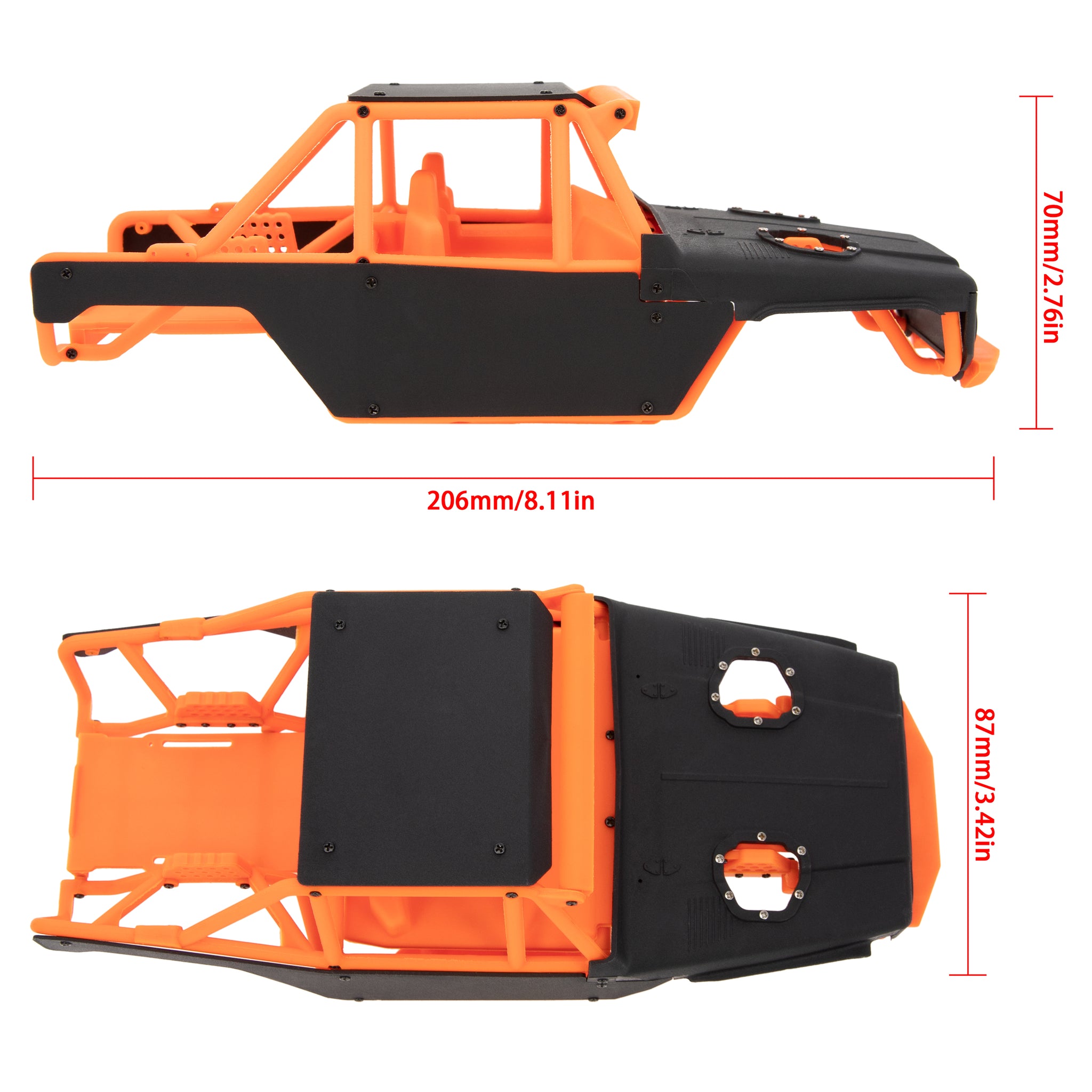meus racing 1 / 18 trx4m ripper nylon injection molding v2 version ...