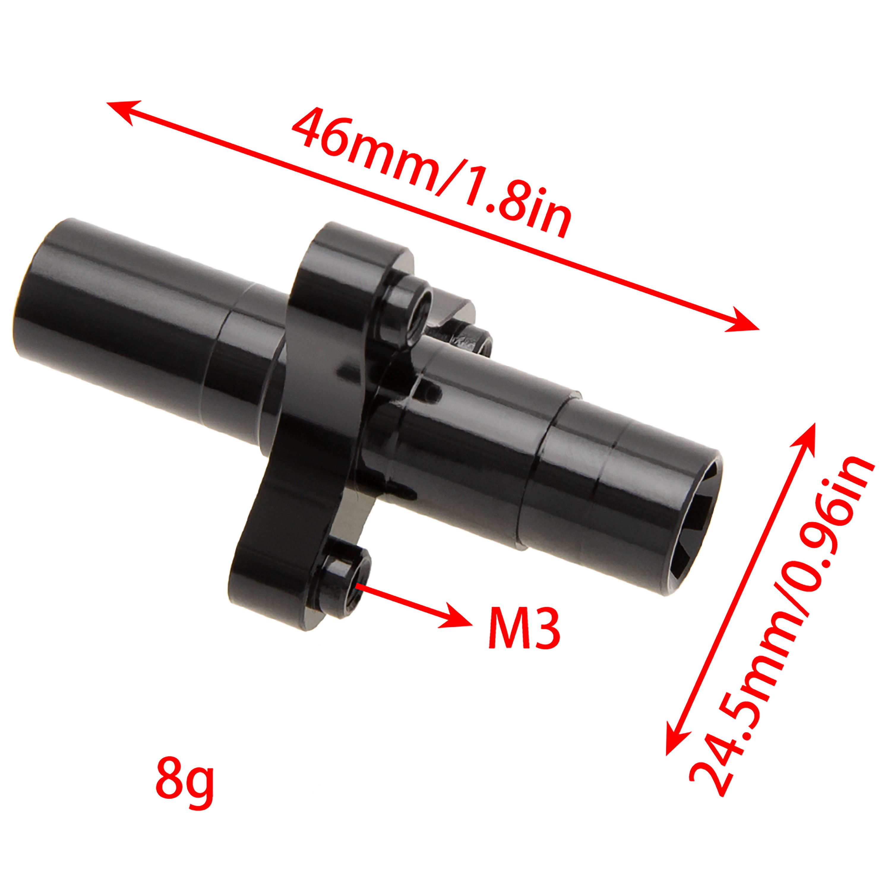 MEUS Racing Center Differential Lock Spool for Arrma 1/10 Typhon RC Car