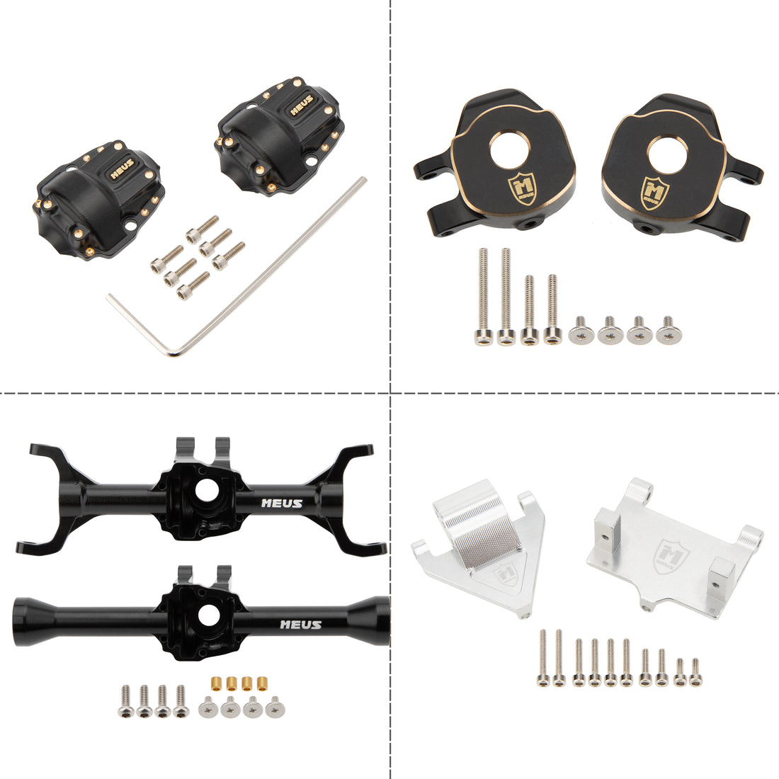 MEUS Racing Ascent-32 Front Rear Axle Housings for 1/32 Redcat Ascent-32