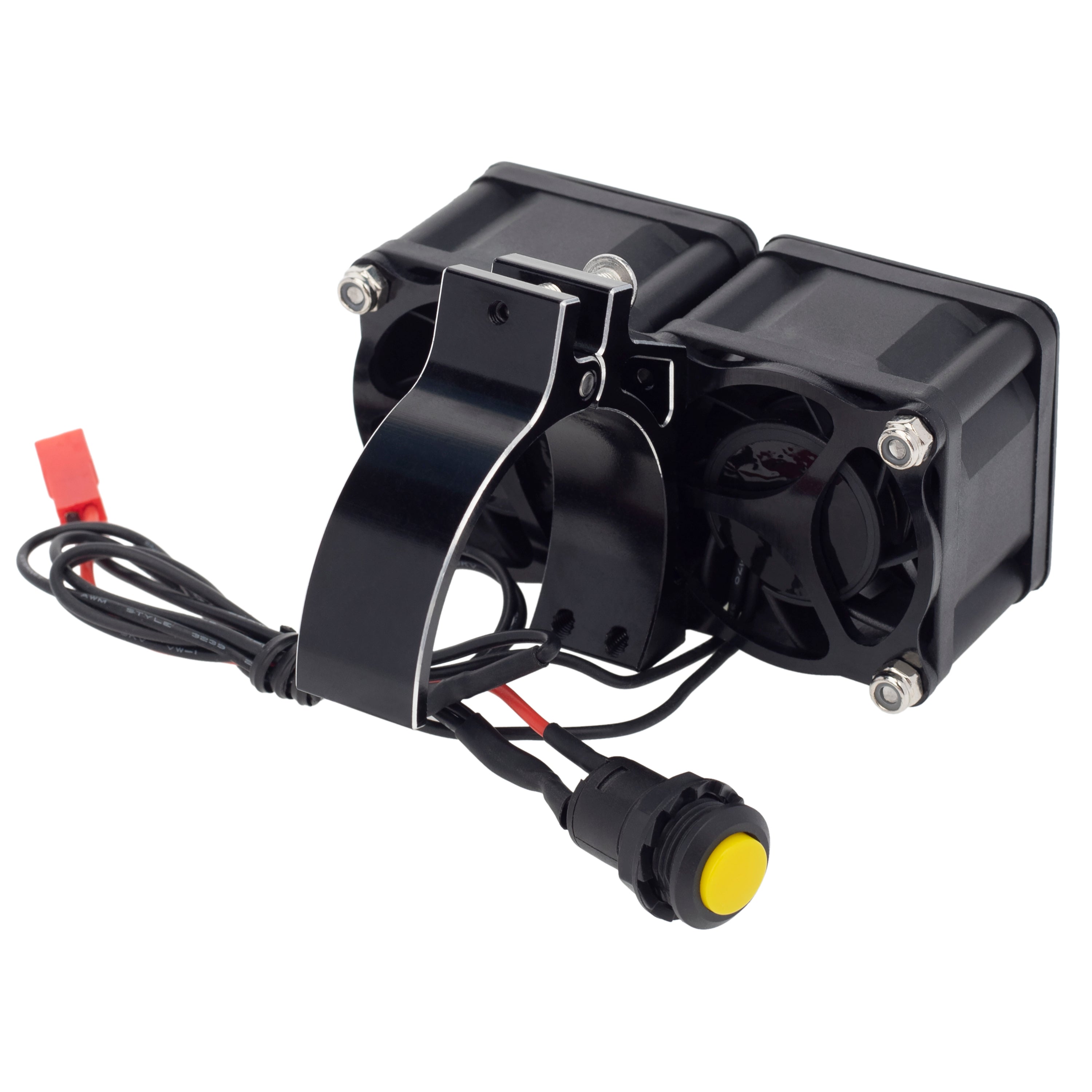 MEUS Racing RC Motor Dual Cooling Fan Heatsink with 42mm Mount for 1/6