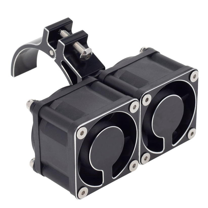 MEUS Racing RC Motor Dual Cooling Fan Heatsink with 42mm Mount for 1/6