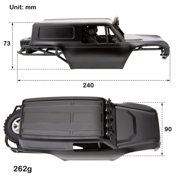 MEUS Racing MB18 Pro Aluminum Body Shell & Frame Kit for TRX4M Defende