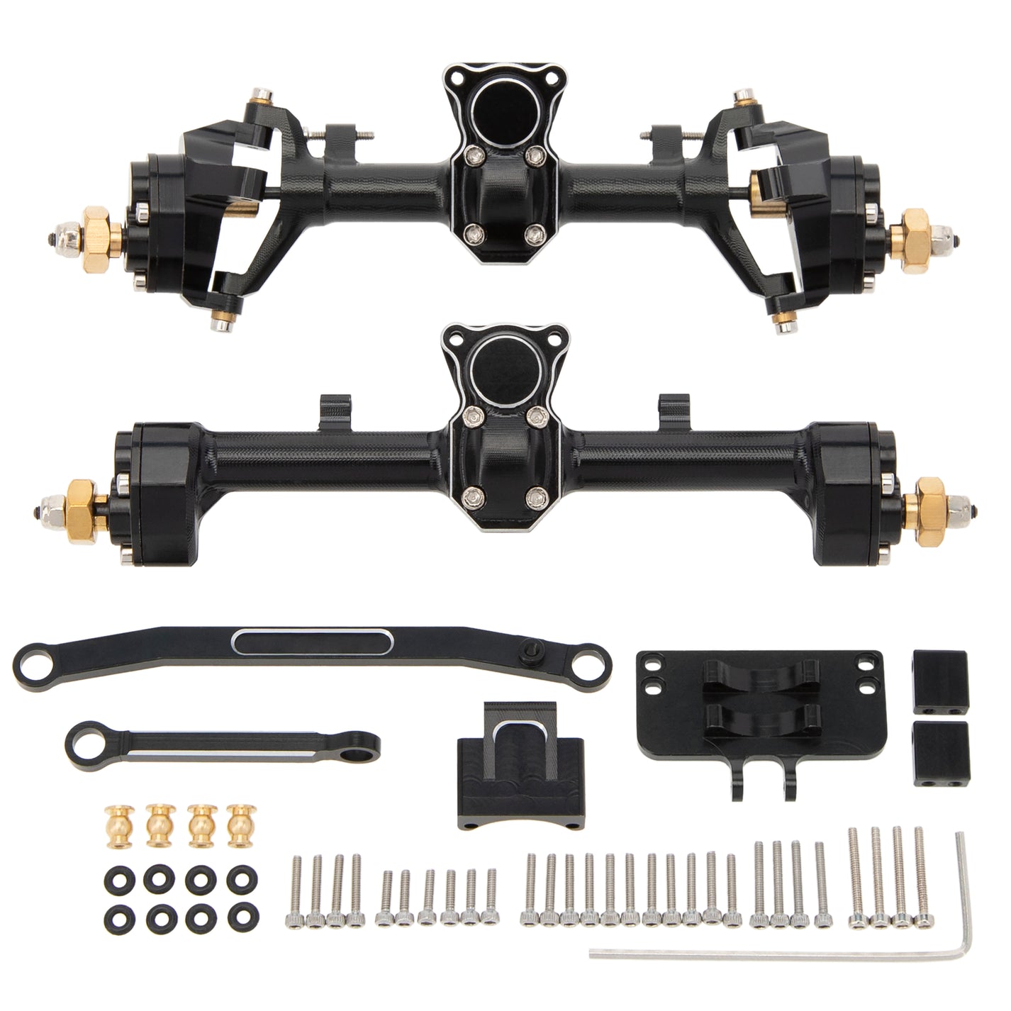 MEUS Racing CVD Hardening Aluminum Front Rear Portal Axles for SCX24