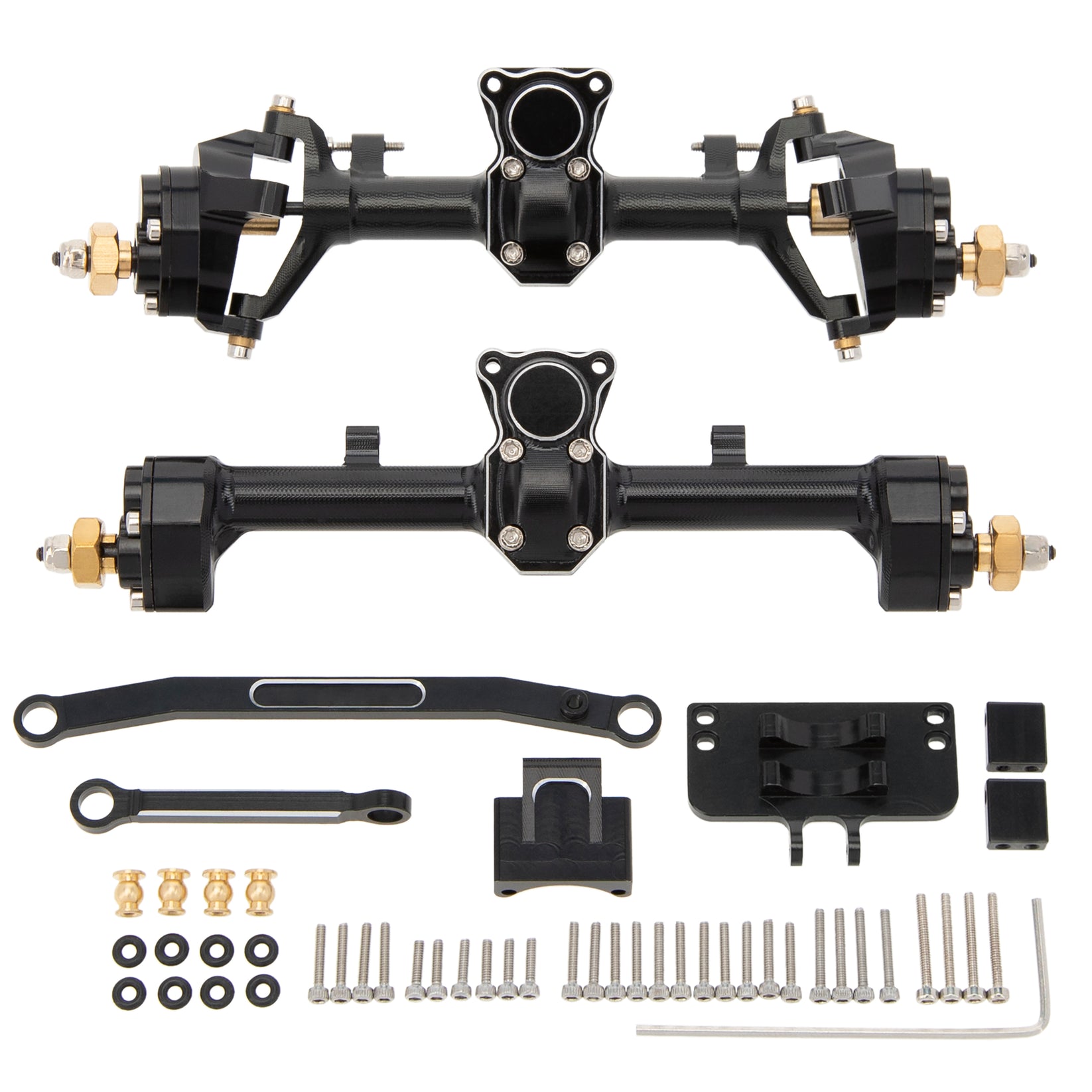 MEUS Racing CVD Hardening Aluminum Front Rear Portal Axles for SCX24