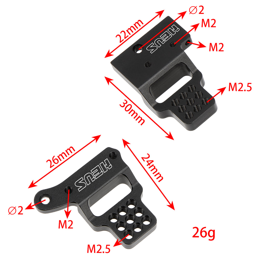 MEUS Racing Aluminum Multi-hole Shock Mount Adjustable Shock Tower Bra