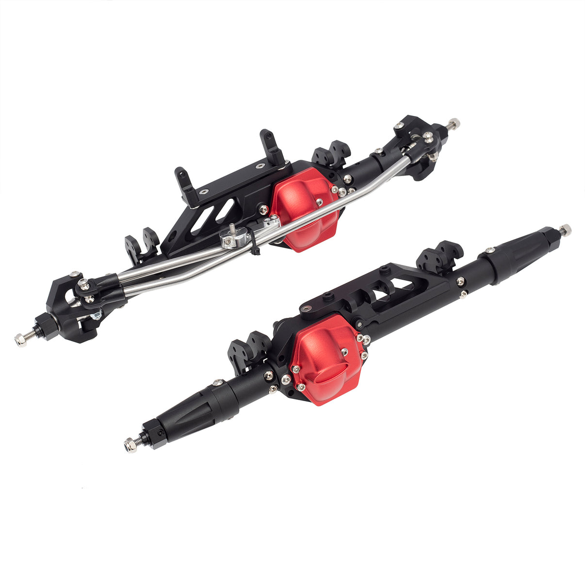 MEUS Racing Complete Metal Front Rear Axles for 1:10 RC Rock Crawler A