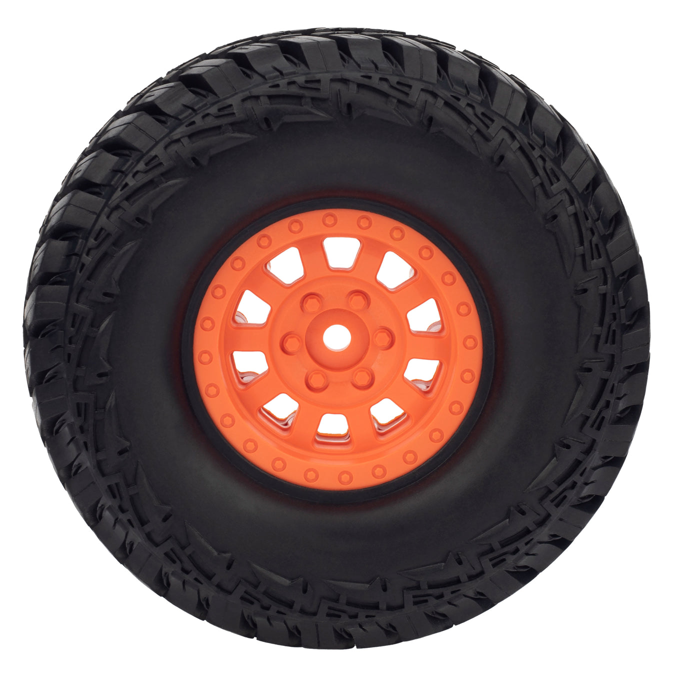 Meus Racing 1.9" Plastic Beadlock Wheels/Rubber Tires for TRX4 SCX10
