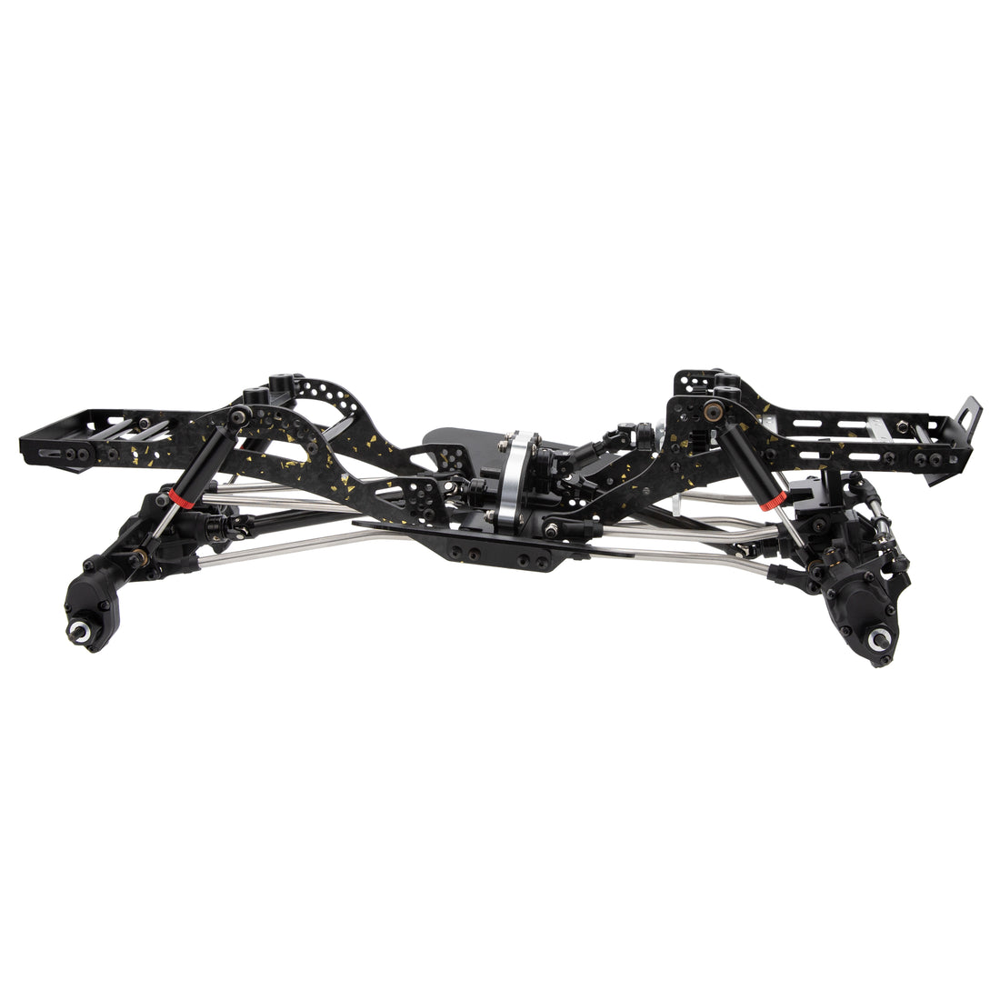 MEUS Racing RC LCG-GOLD RUSH V1 Carbon Fiber Chassis & SCX10 Nylon Por