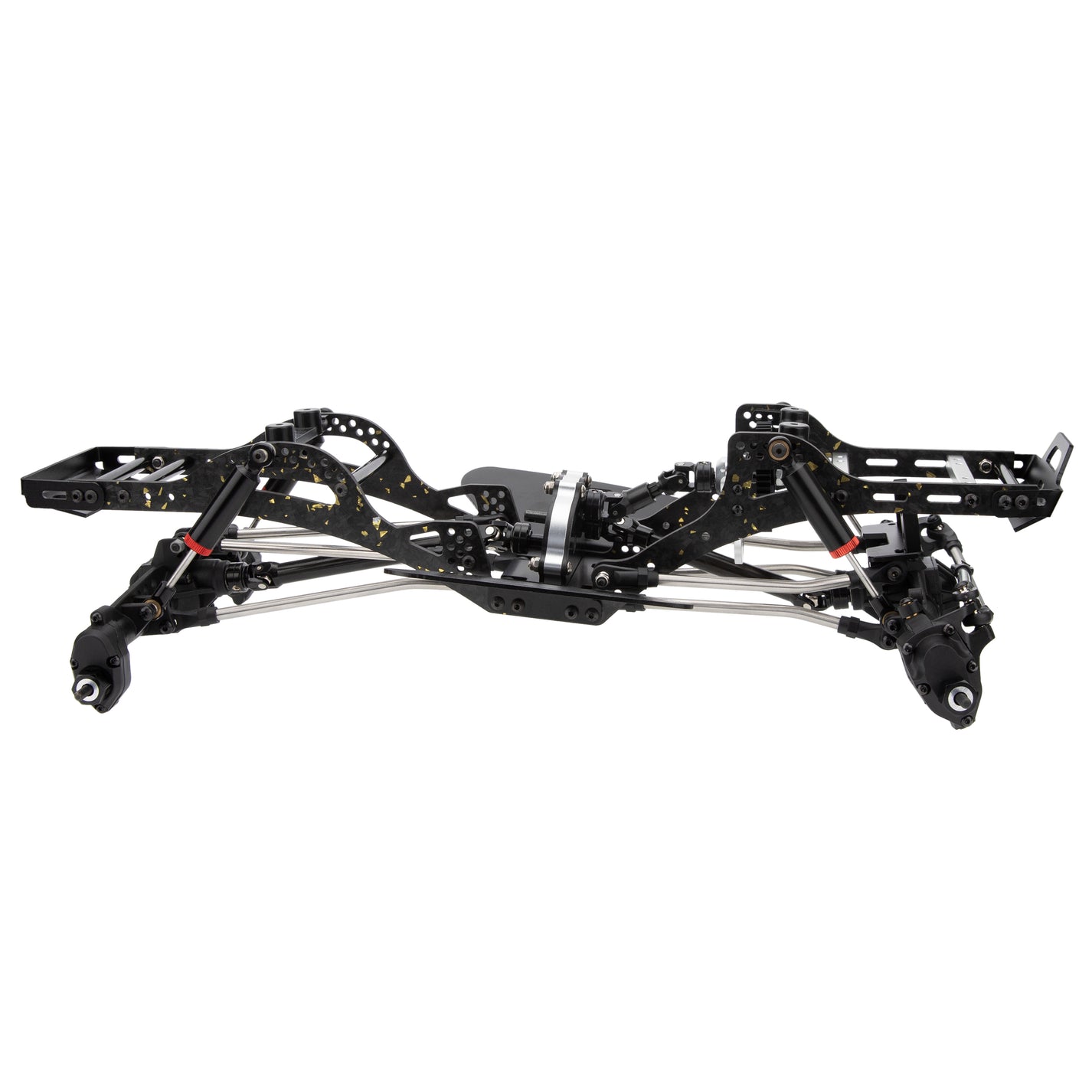 MEUS Racing RC LCG-GOLD RUSH V1 Carbon Fiber Chassis & SCX10 Nylon Por