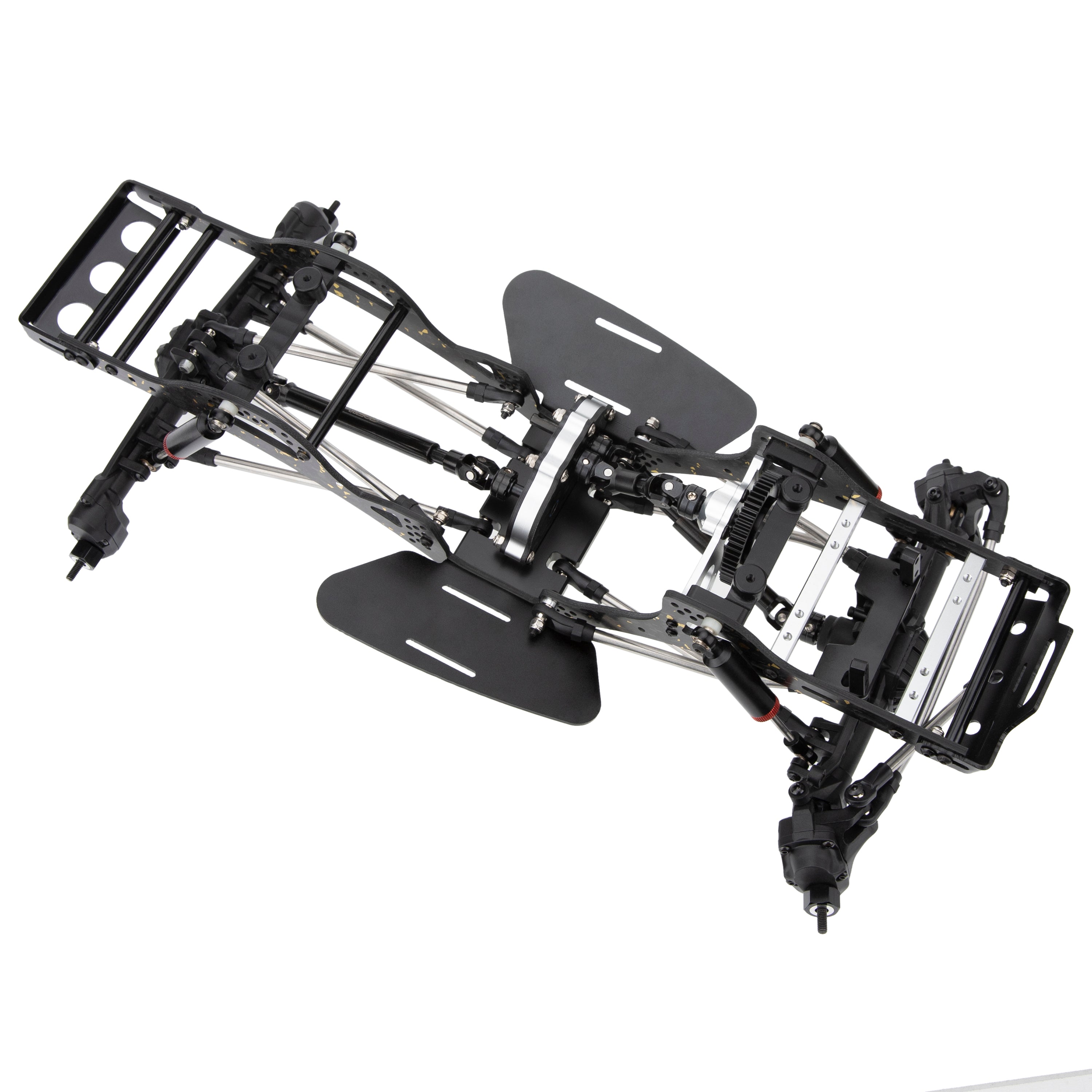 MEUS Racing RC LCG-GOLD RUSH V1 Carbon Fiber Chassis & SCX10 Nylon Por