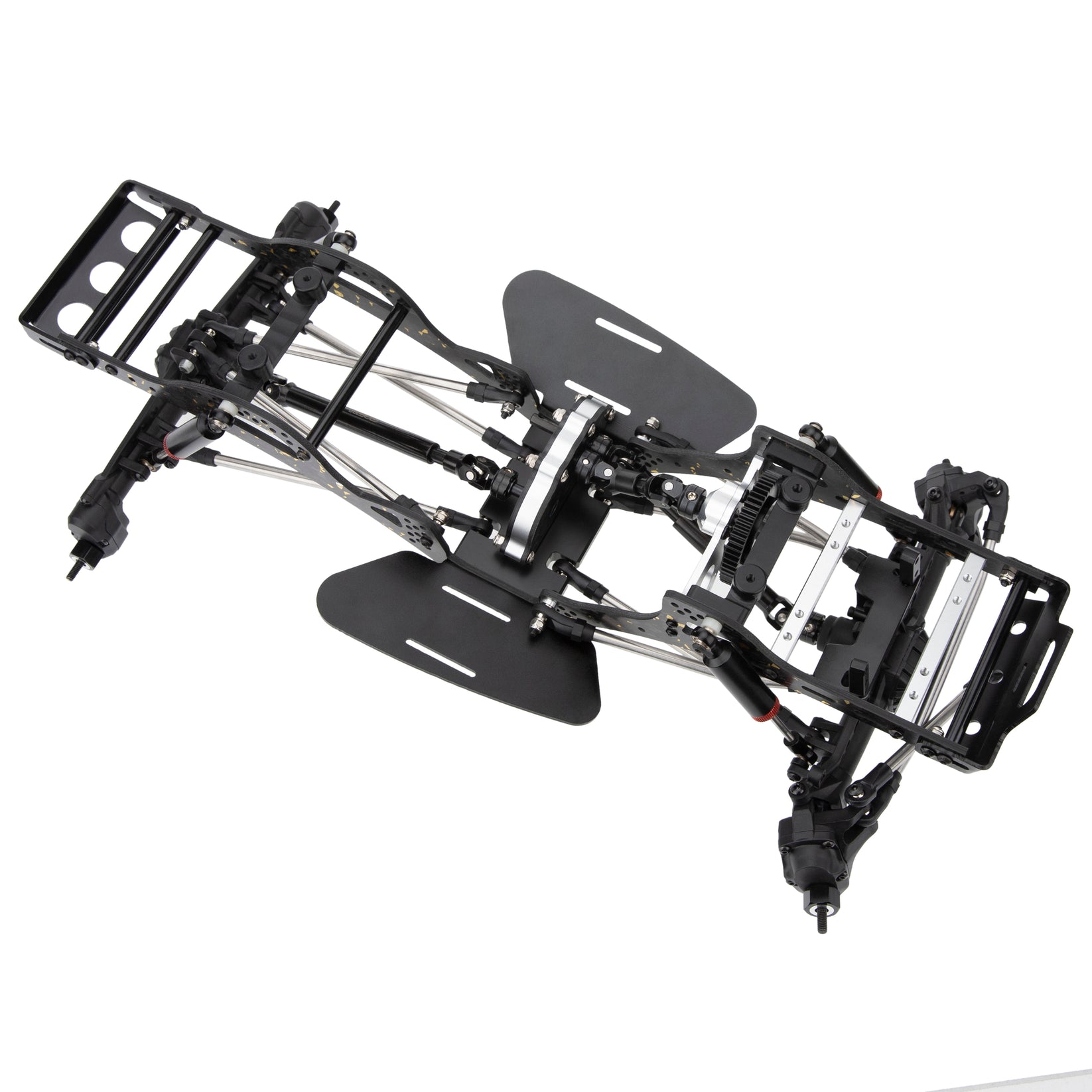 MEUS Racing RC LCG-GOLD RUSH V1 Carbon Fiber Chassis & SCX10 Nylon Por