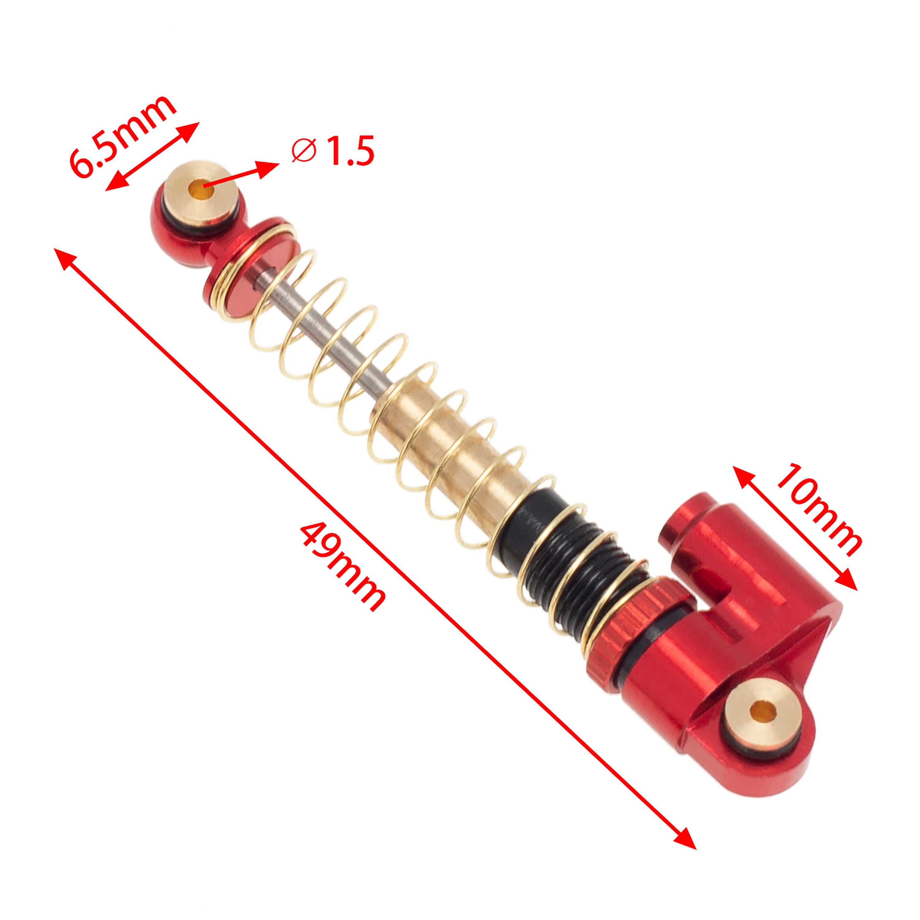MEUS Racing SCX24 Shocks 43mm-48mm Adjustable Damper for Axial SCX24 J