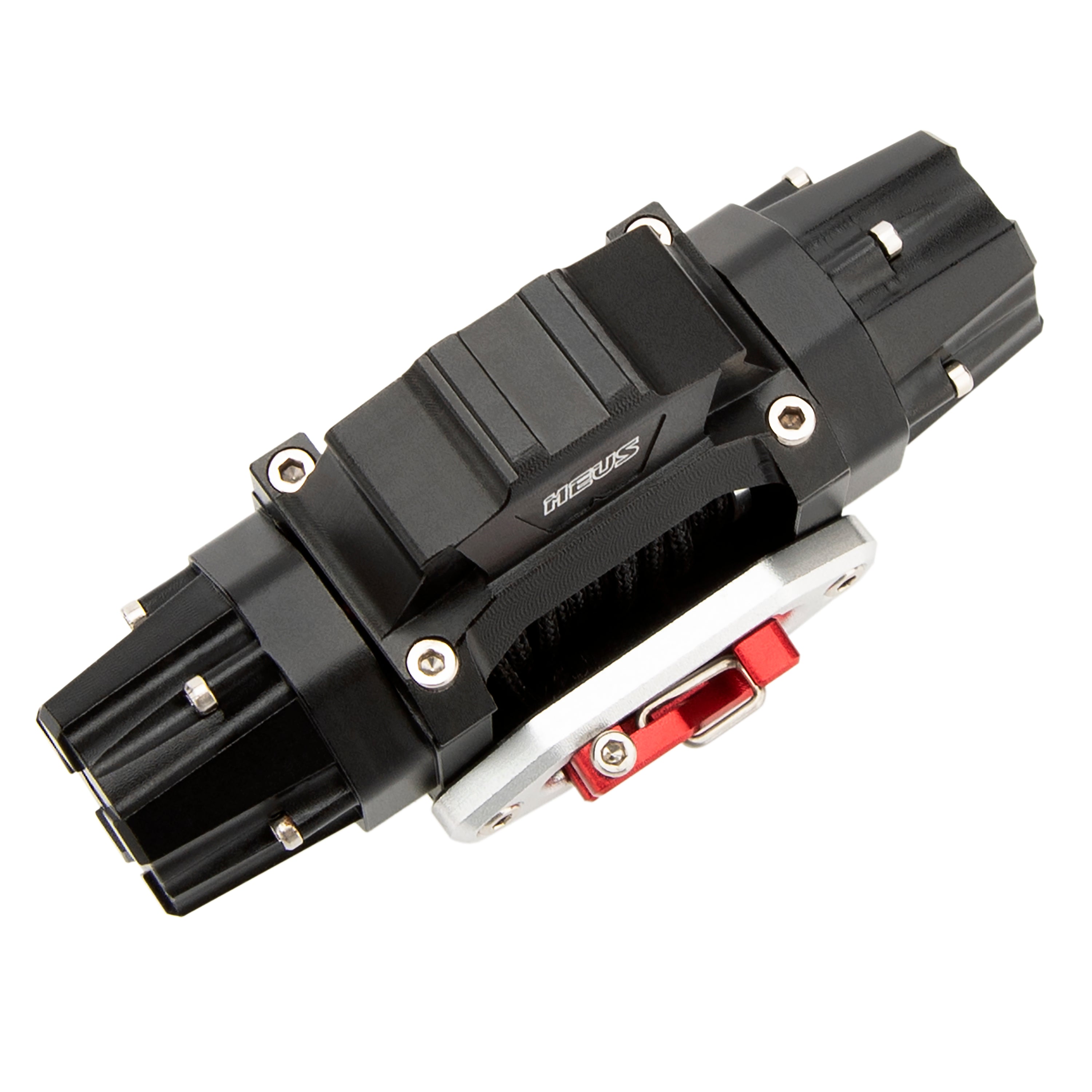 MEUS Racing Metal Dual Motor Winch for 1/10 Axial SCX10 90046 TRX4 Red