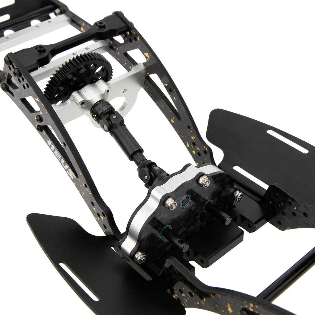 MEUS Racing RC LCG GOLD RUSH V2 Carbon Fiber Chassis & SCX10 Nylon Por