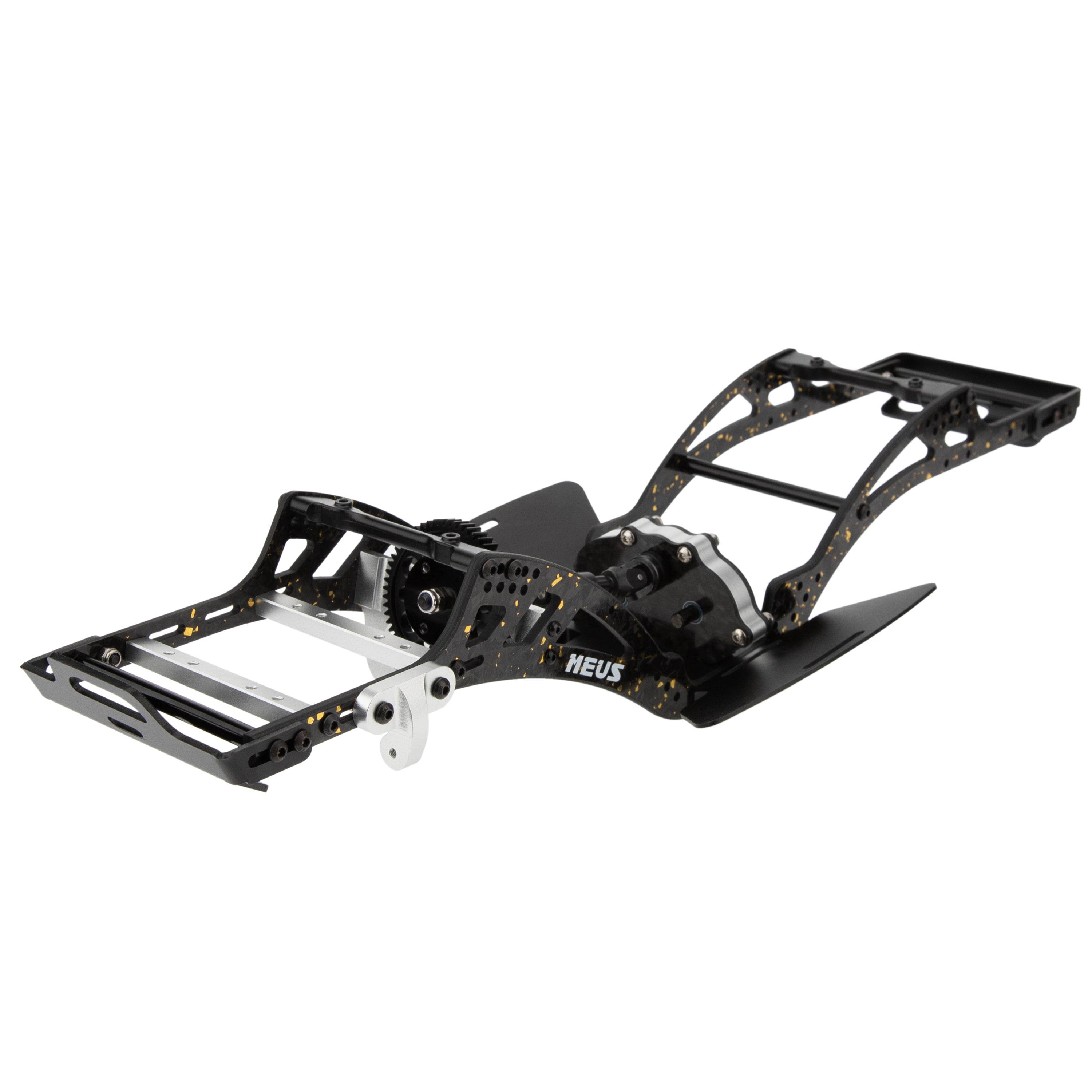 MEUS Racing Gold Rush V2 Carbon Fiber LCG Chassis Kit for 1/10 SCX10