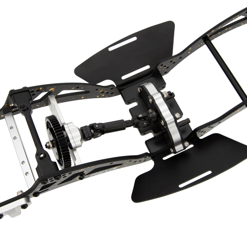 MEUS Racing RC LCG GOLD RUSH V2 Carbon Fiber Chassis & SCX10 Nylon Por