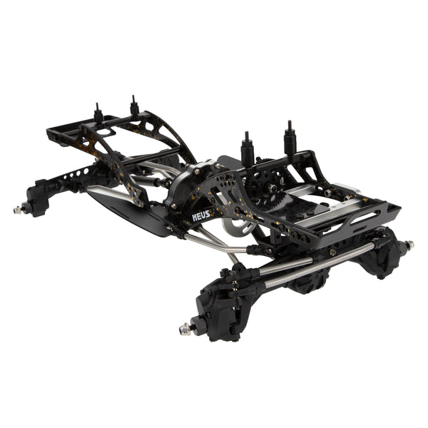 MEUS Racing RC LCG GOLD RUSH V2 Carbon Fiber Chassis & SCX10 Nylon Por