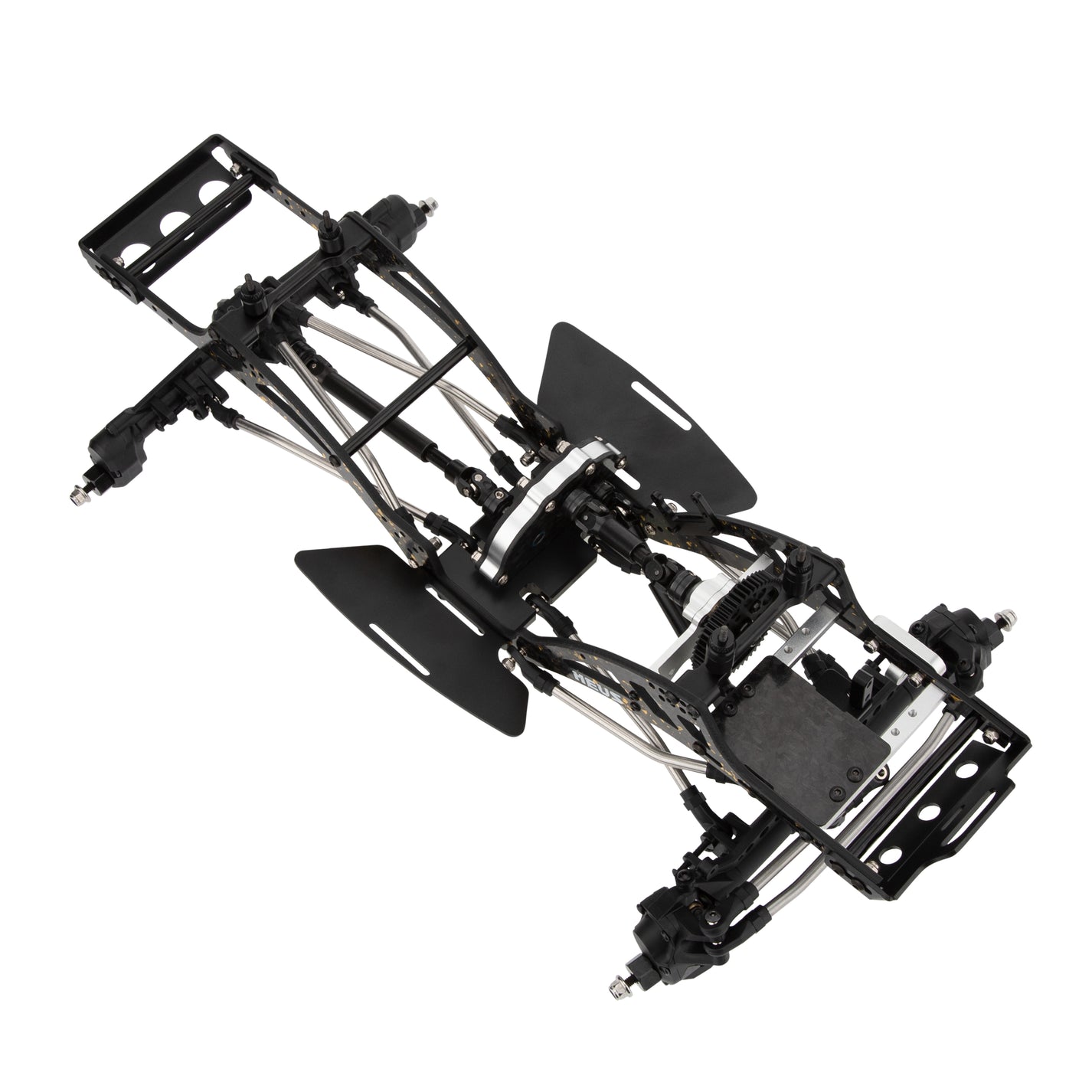 MEUS Racing RC LCG GOLD RUSH V2 Carbon Fiber Chassis & SCX10 Nylon Por