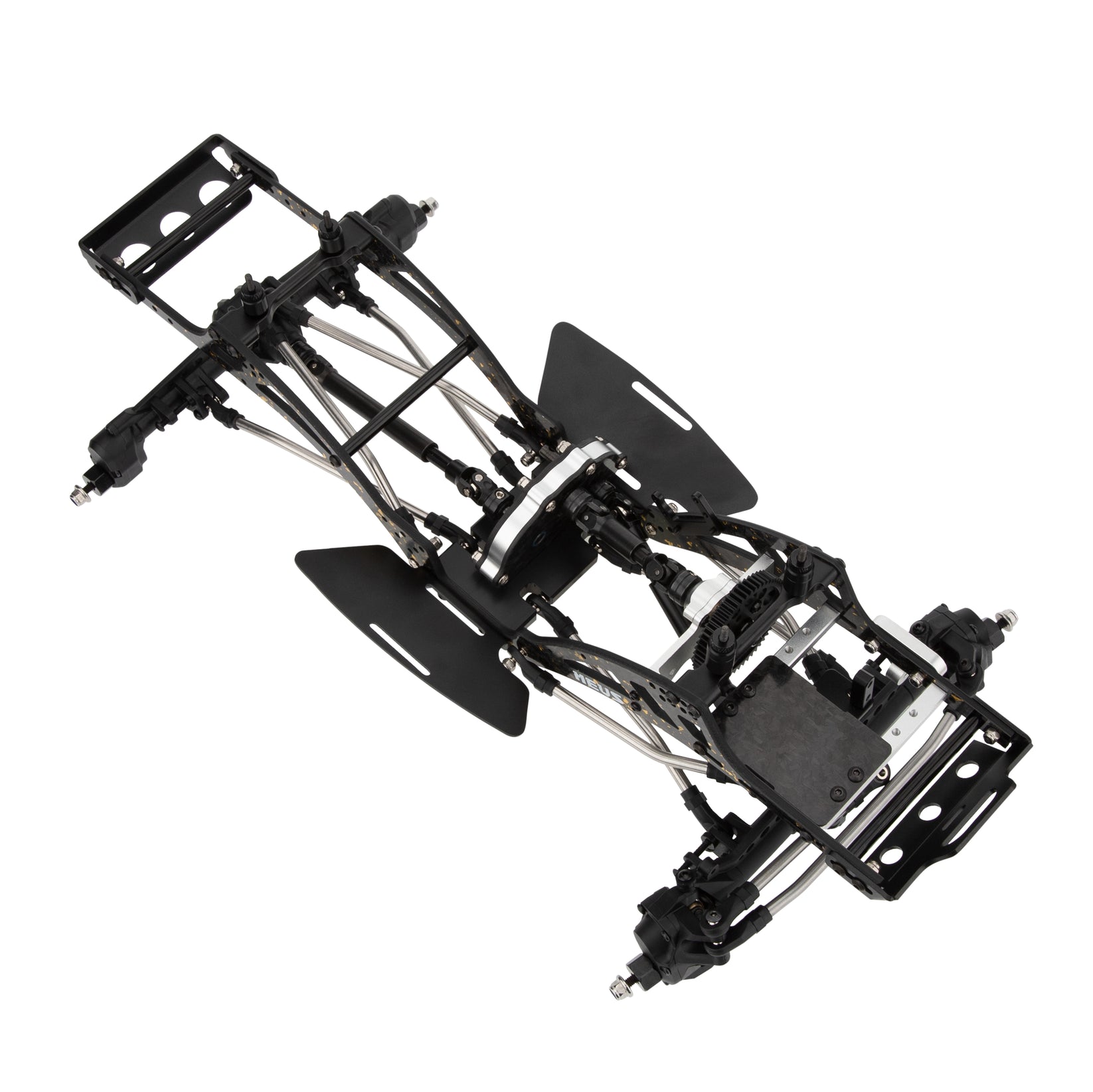 MEUS Racing RC LCG GOLD RUSH V2 Carbon Fiber Chassis & SCX10 Nylon Por