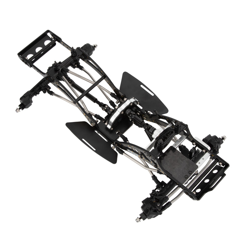 MEUS Racing RC LCG GOLD RUSH V2 Carbon Fiber Chassis & SCX10 Nylon Por