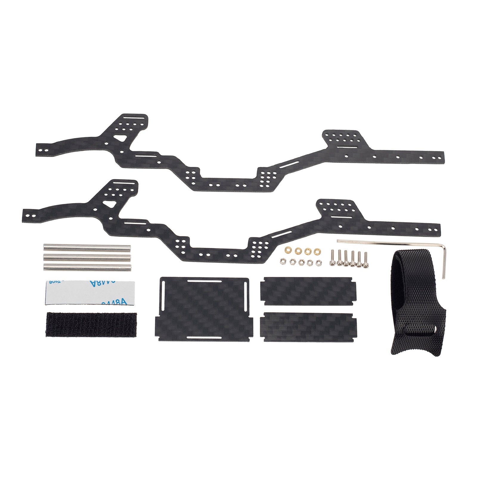 MEUS Racing Carbon Fiber LCG Chassis Kit Frame Girder for Axial SCX24 ...