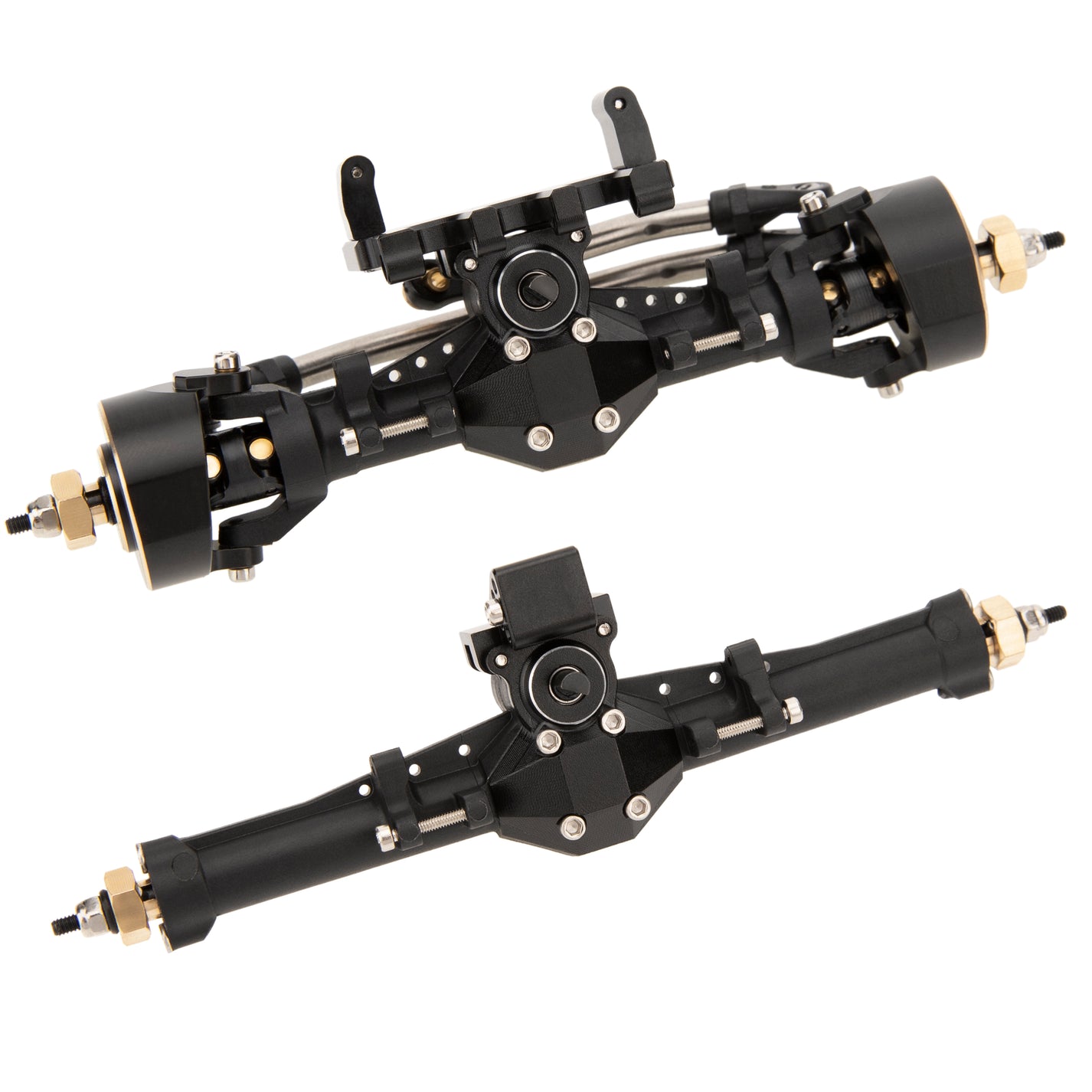 MEUS Racing SCX24 Nylon Isokinetic 3-Section CVD Front Rear Axles Maxi