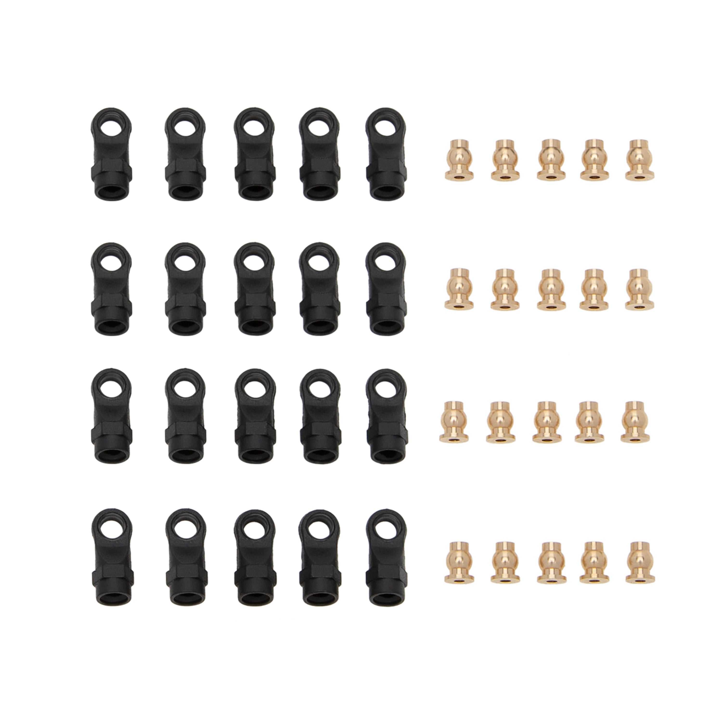 MEUS Racing Nylon Rod Ends & Brass Pivot Balls For SCX24 Chassis Links