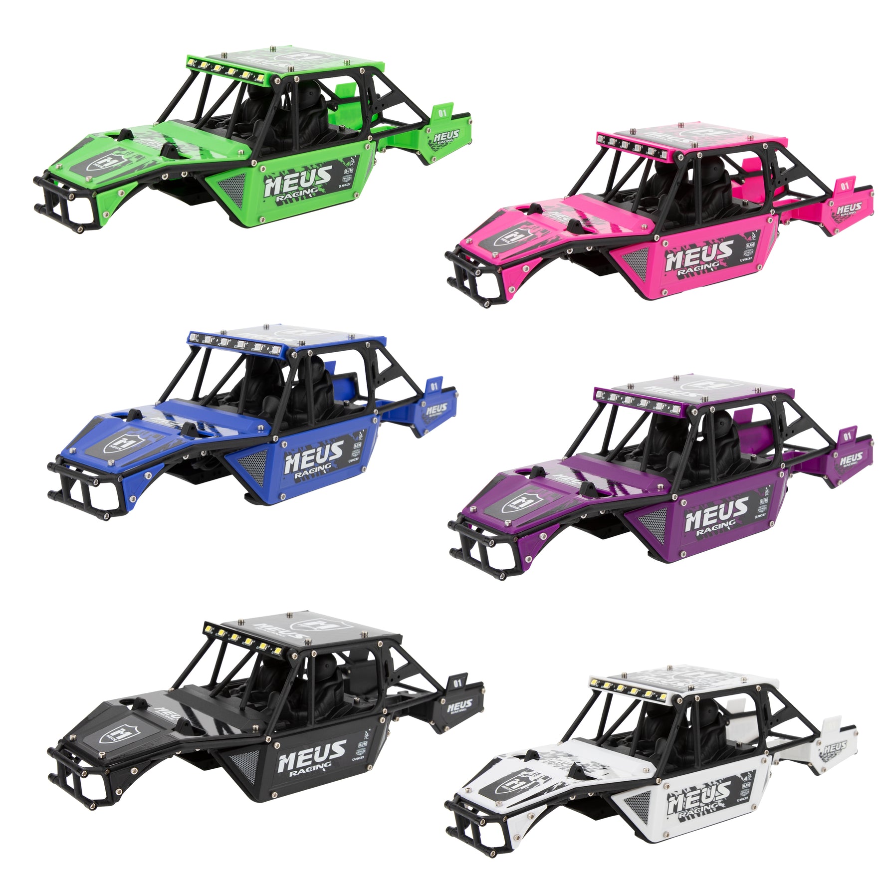 MEUS Racing SCX24 Mantis Roll Cage Body Shell Chassis Kit for 1/24 Axi