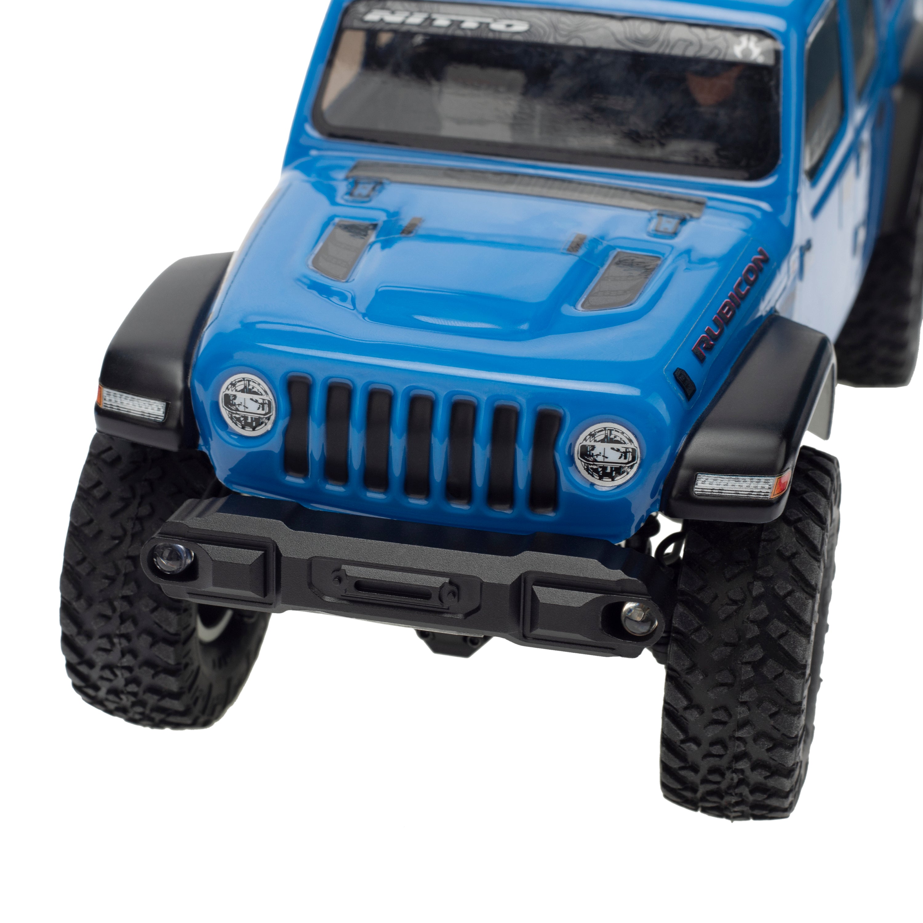 MEUS Racing Aluminum Front Rear Bumper with Light for 1/24 SCX24 JEEP