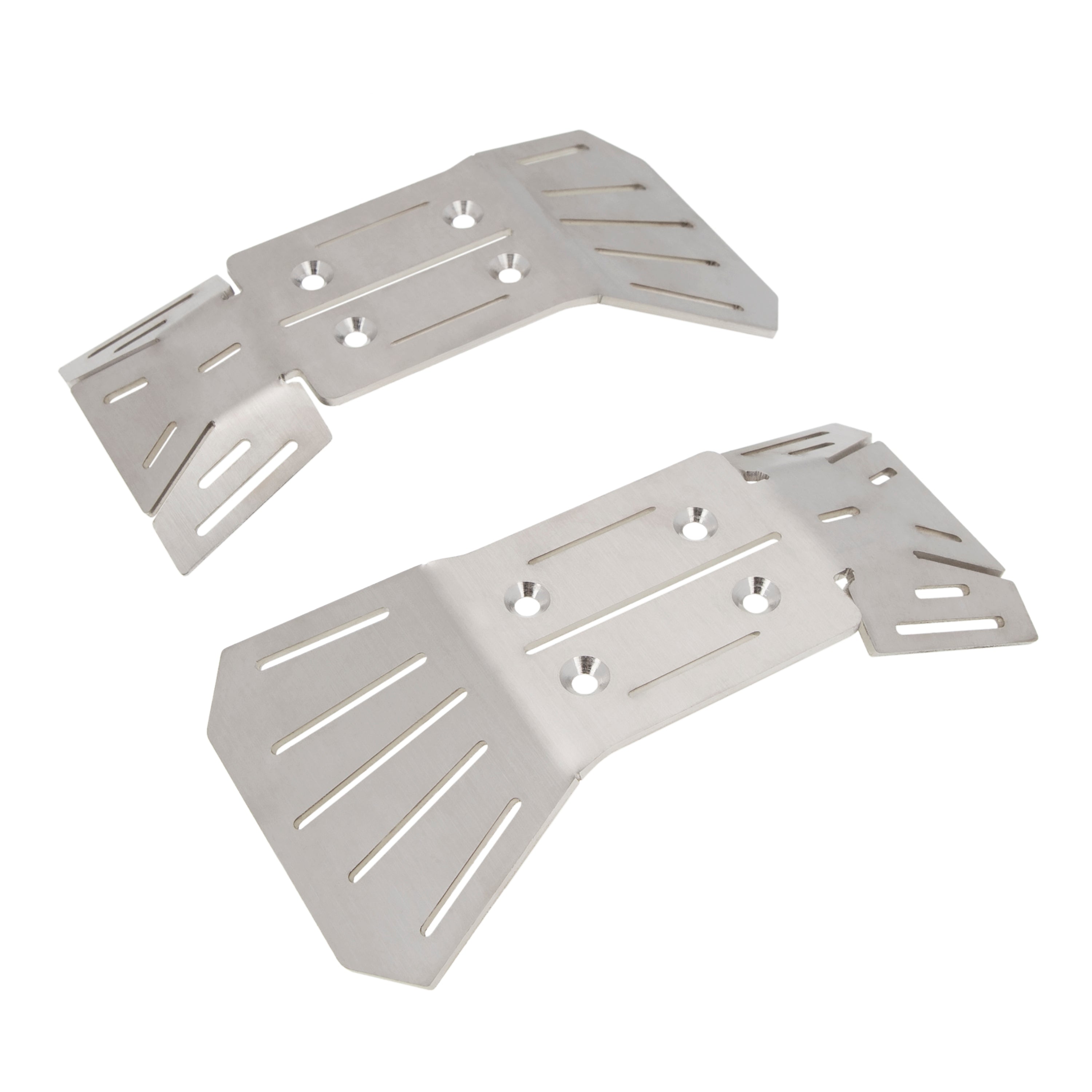 MEUS Racing Stainless Steel Chassis Armor Skid Plate for 1/10 Traxxas