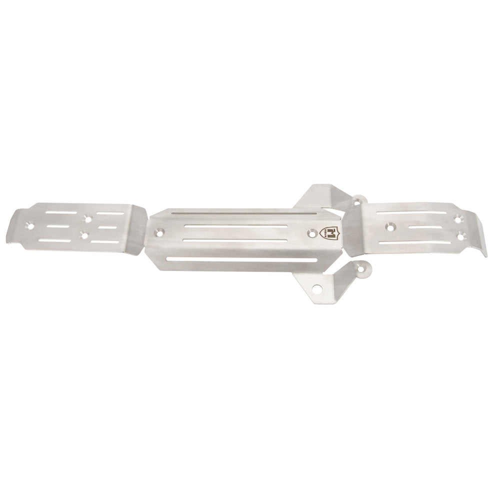 MEUS Racing Stainless Steel Chassis Armor Set Skid Plate Guard for Tra