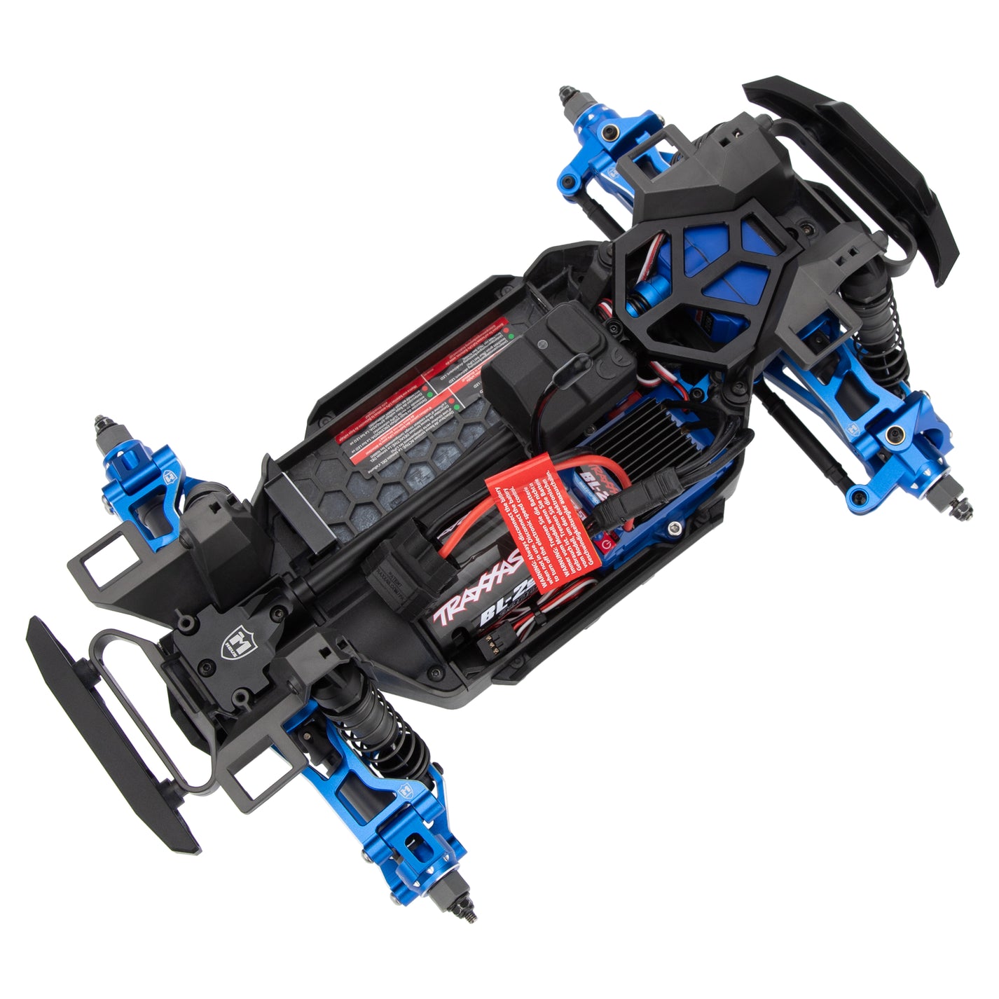 MEUS Racing Stainless Steel Chassis Armor Set Skid Plate Guard for Tra