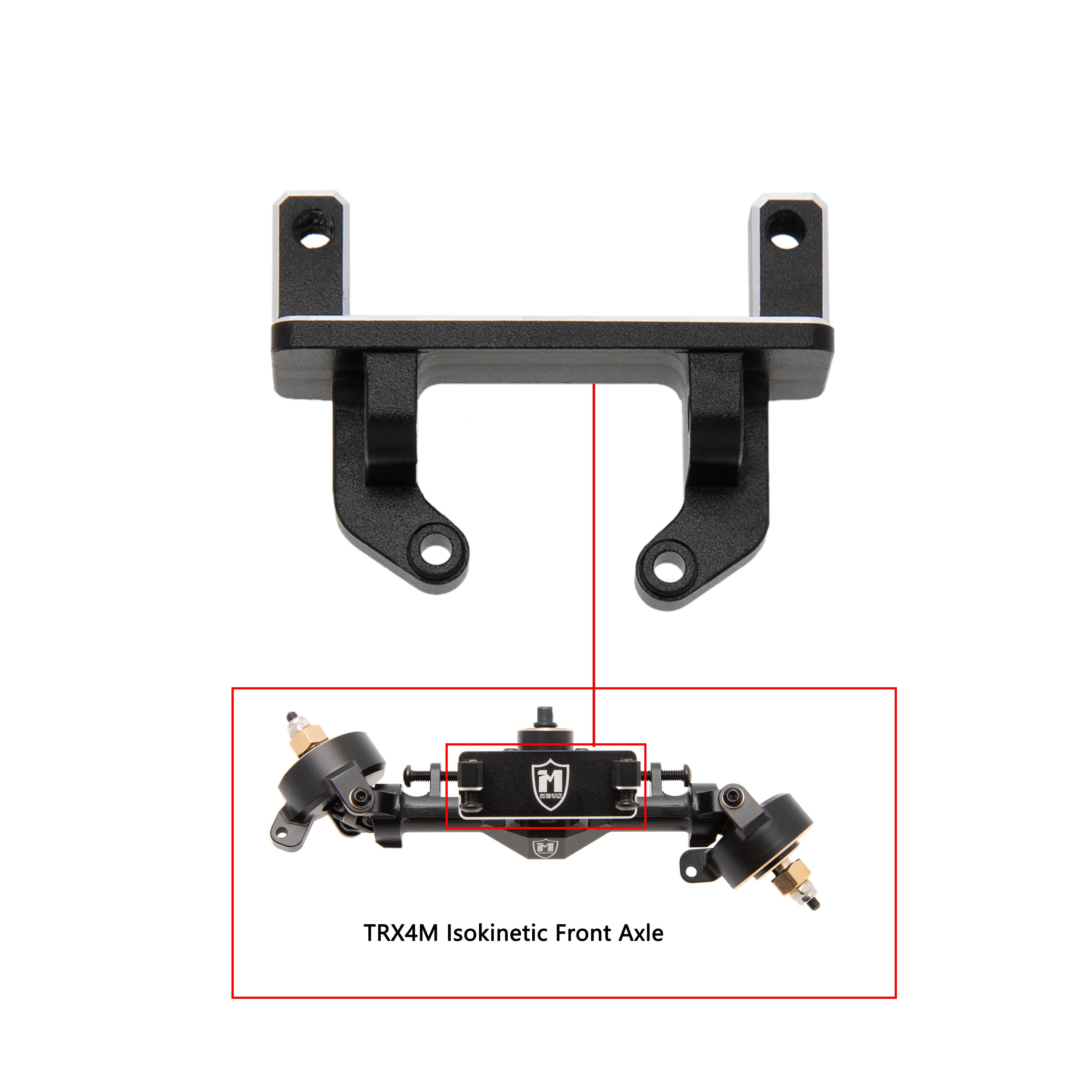 Meus Racing TRX4M Isokinetic Aluminum Transverse Servo Mount for 1/18