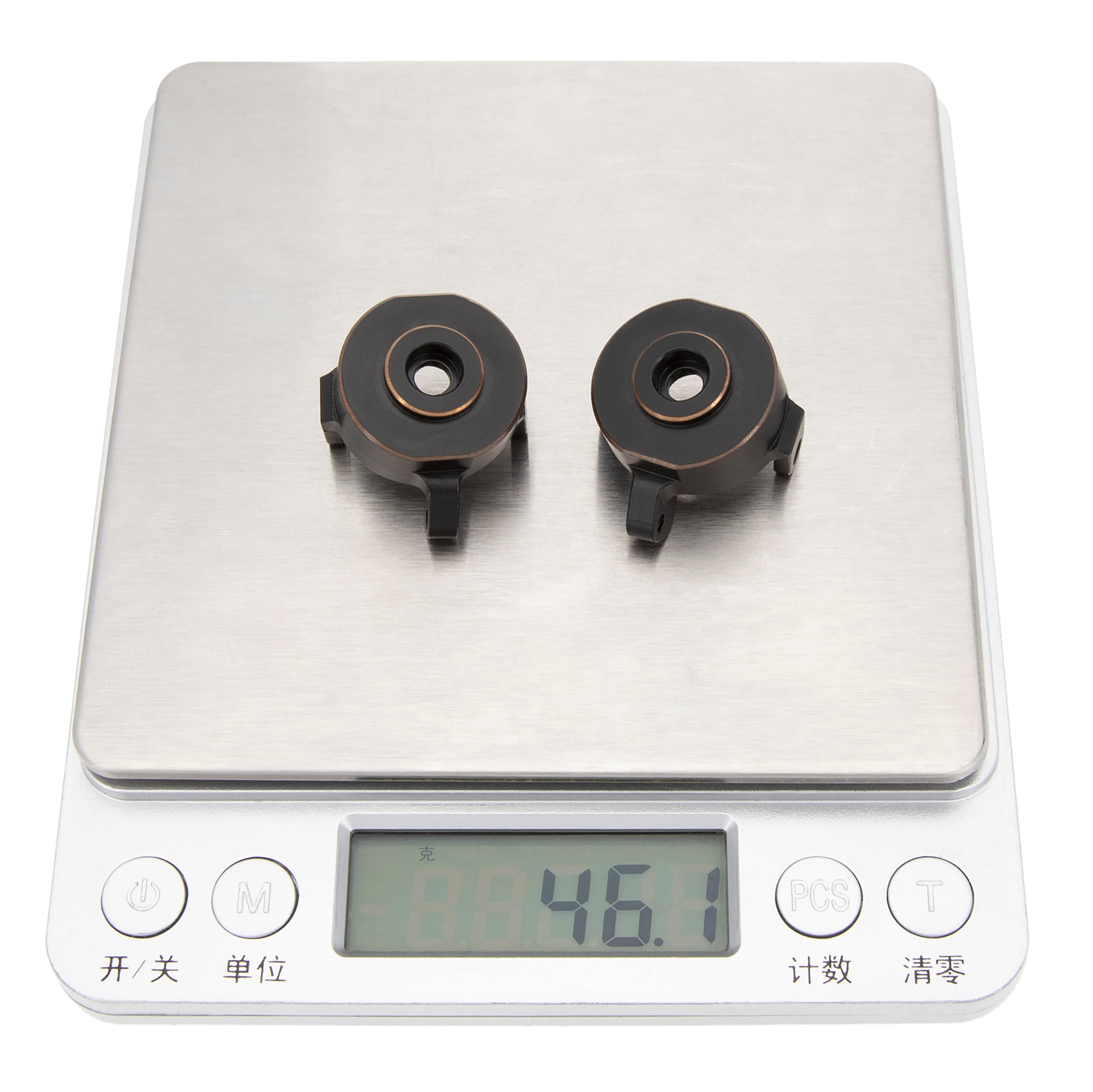 MEUS Racing TRX4M Brass Steering Knuckles for TRX4M Isokinetic 3-Secti