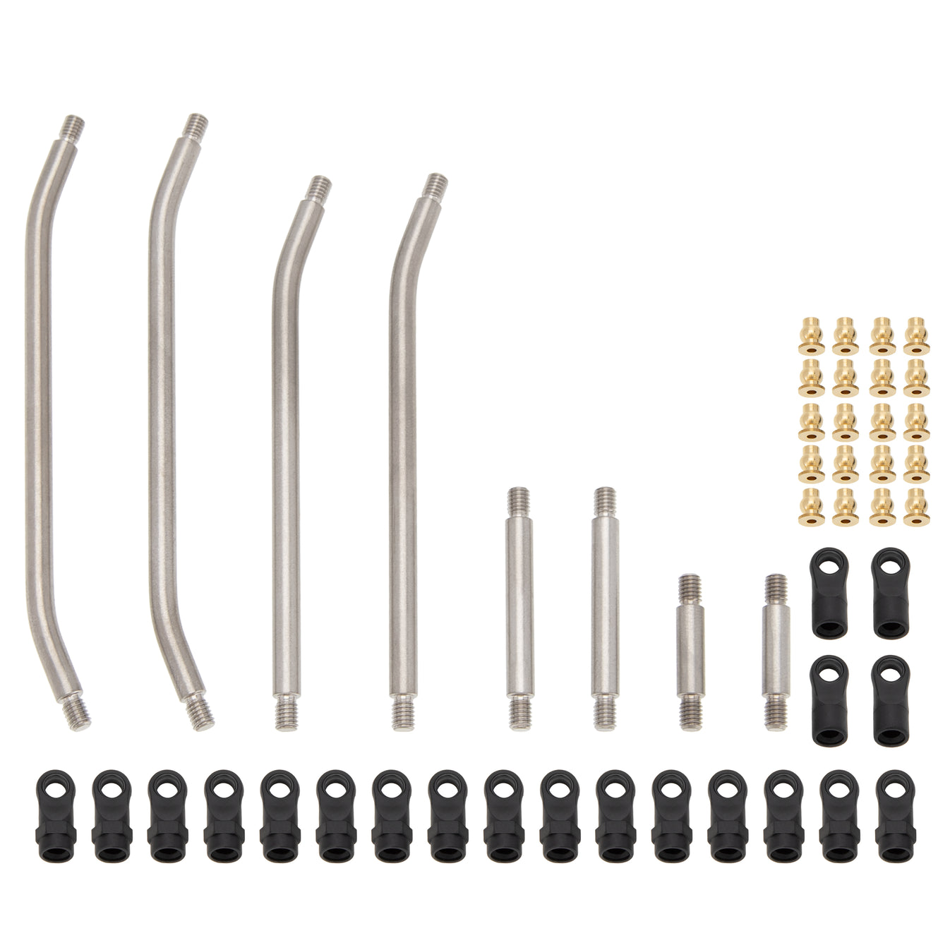 MEUS Racing SCX24 Dead90 Double Bent Links Deadbolt Front Links & 90mm ...