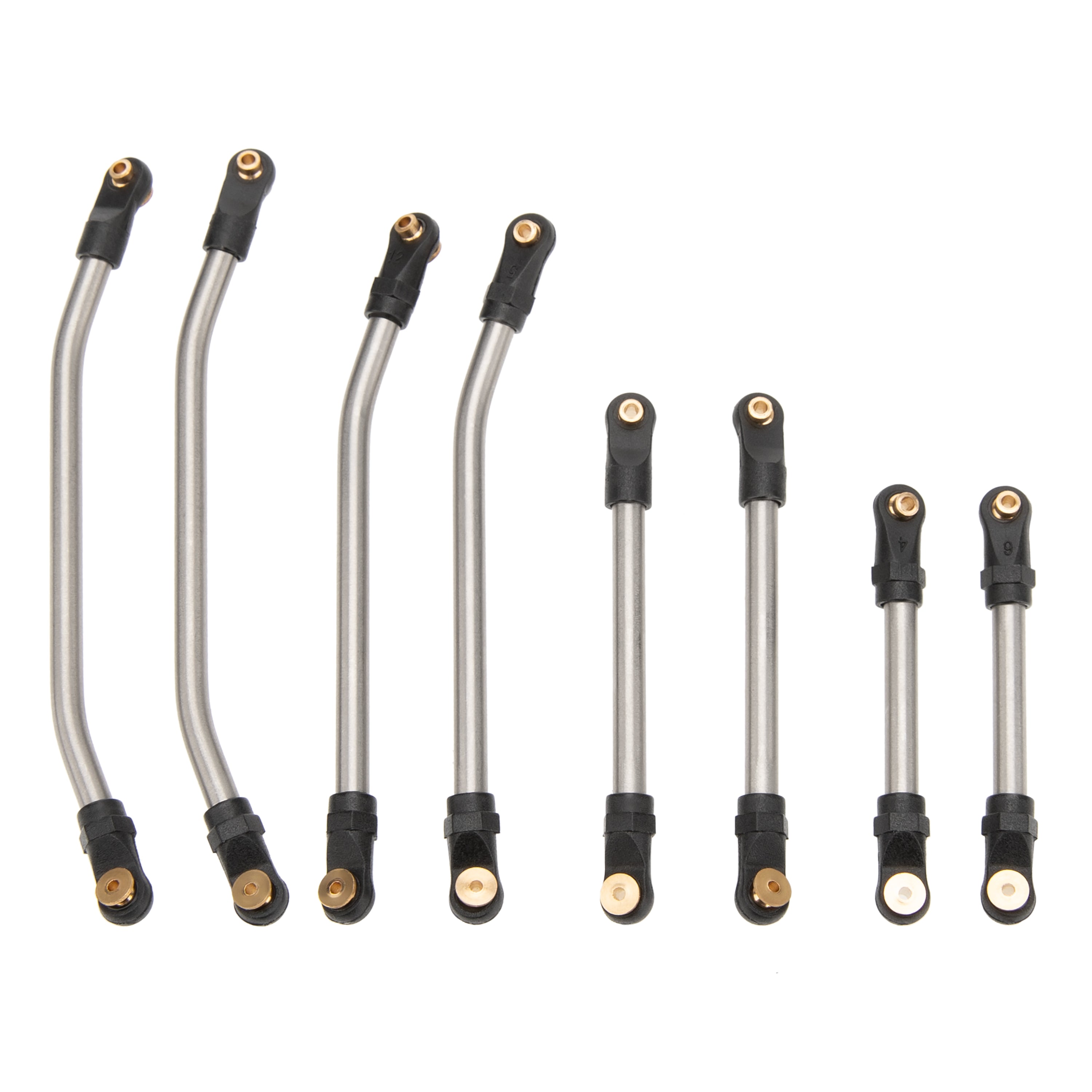 MEUS Racing SCX24 Gladiator Double Bent High Clearance Chassis Links