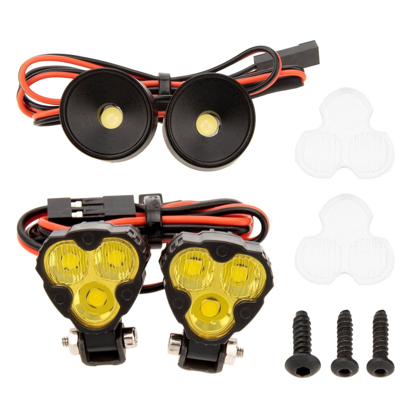MEUS Racing RC LED Headlight Hood Spotlight For 1/10 Vanquish H10 Optic