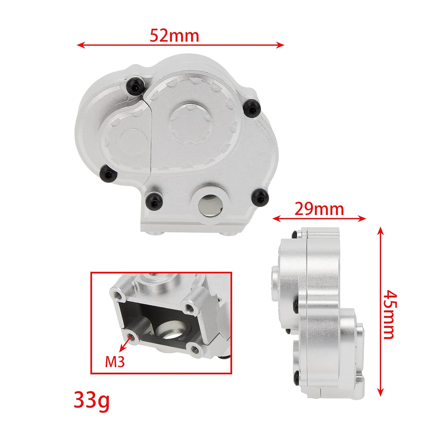 Meus Racing UTB18 Capra Transmission Housing Metal Gearbox Housing