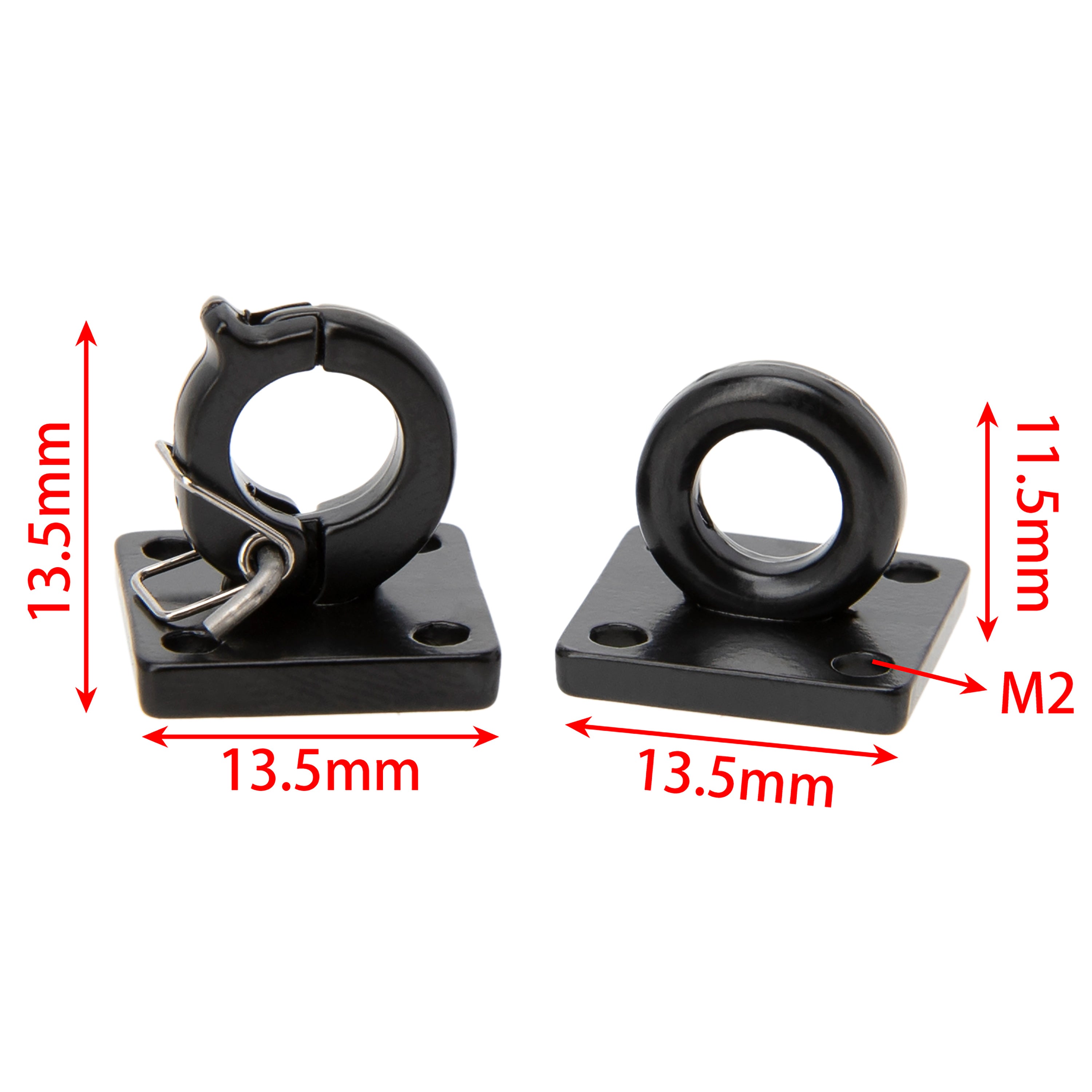 MEUS Racing Metal Rescue Buckle Trailer Tow Hook for 1/10 SCX10 TRX-4