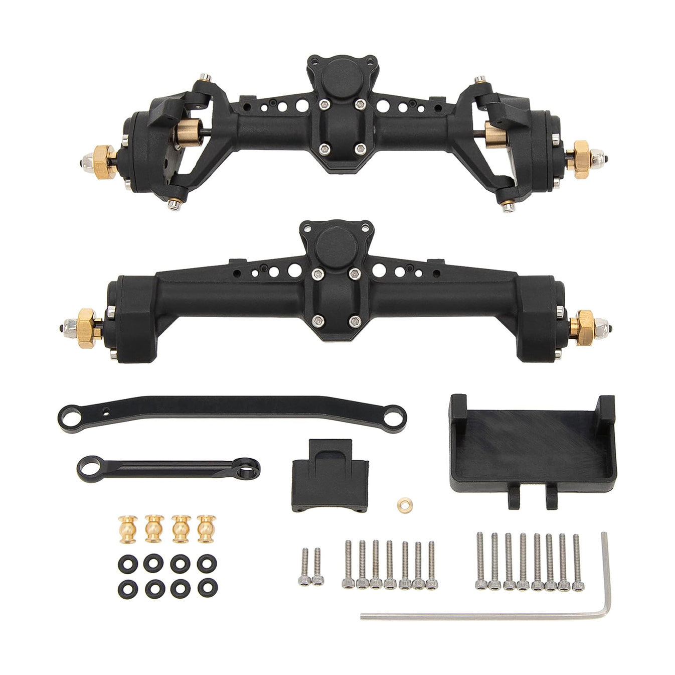 MEUS Racing Plastic Nylon Front Rear Portal Axles with New C Knuckle f