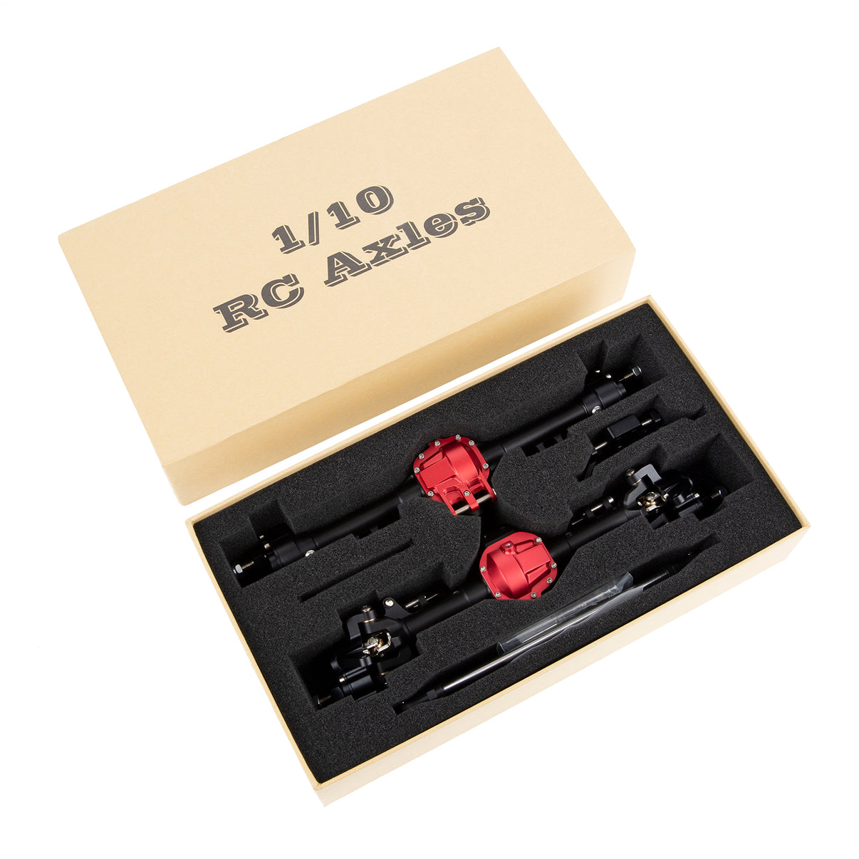 MEUS Racing Metal SCX10 Axles Front and Rear Portal Axles for Axial SC