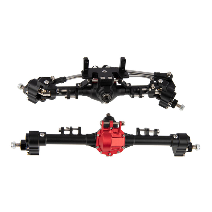 MEUS Racing Metal SCX10 Axles Front and Rear Portal Axles for Axial SC