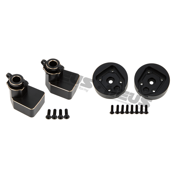 Meus Racing Brass Rear Gear Covers Rear Axle Carriers Set for Axial 1/ ...